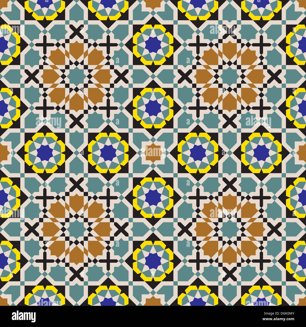 Traditional Morocco Seamless Pattern Stock Photo - Alamy