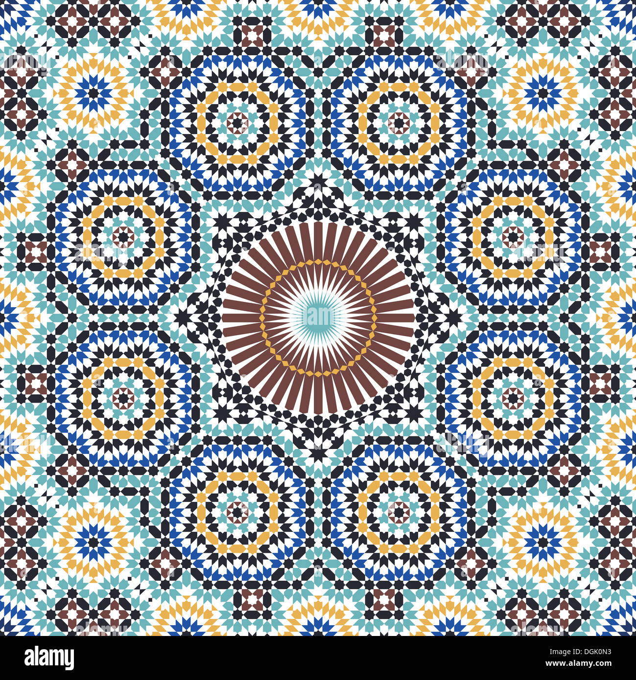 Traditional Morocco Seamless Pattern Stock Photo - Alamy