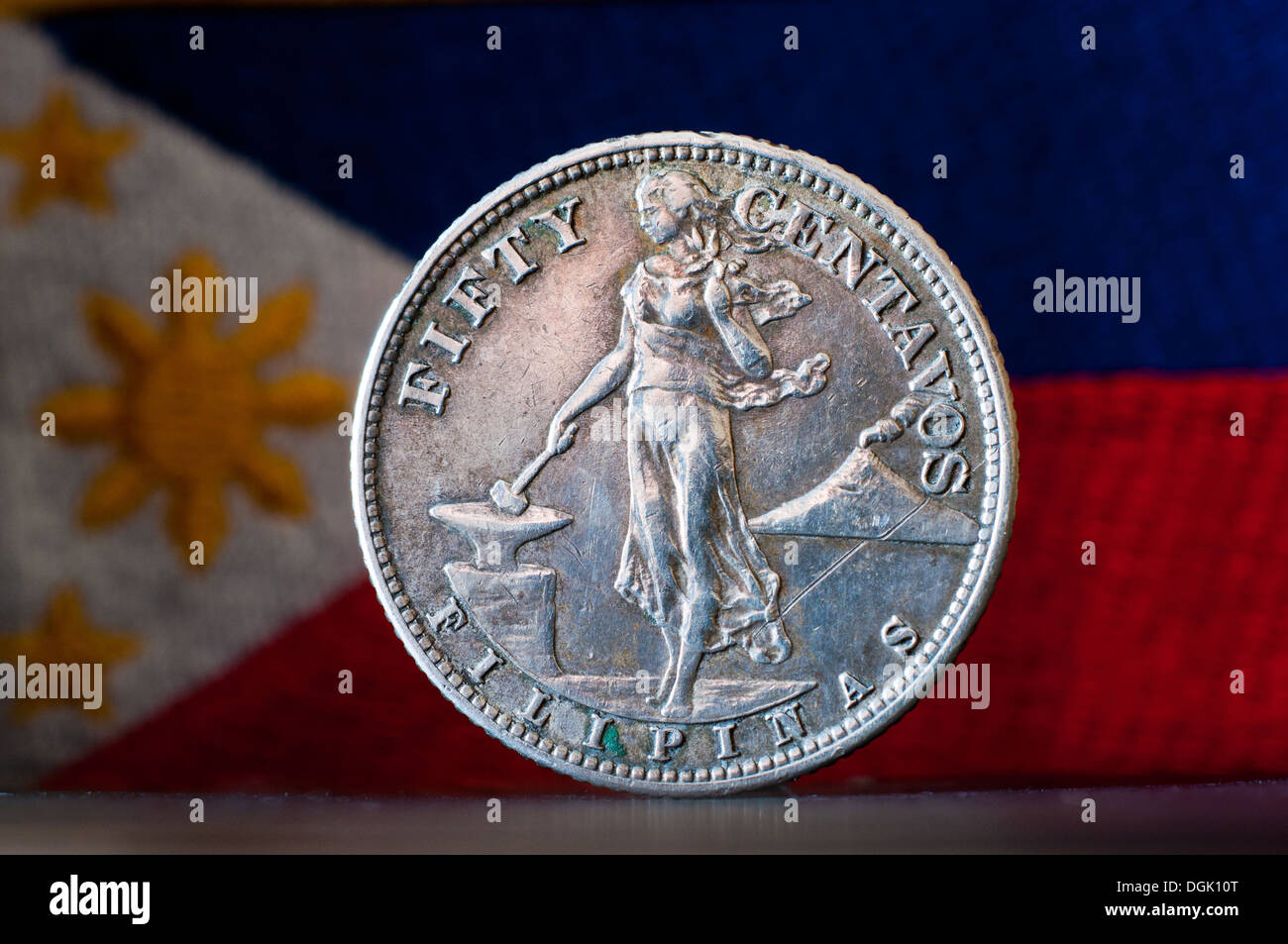 Philippines 50 centavo coin Stock Photo - Alamy