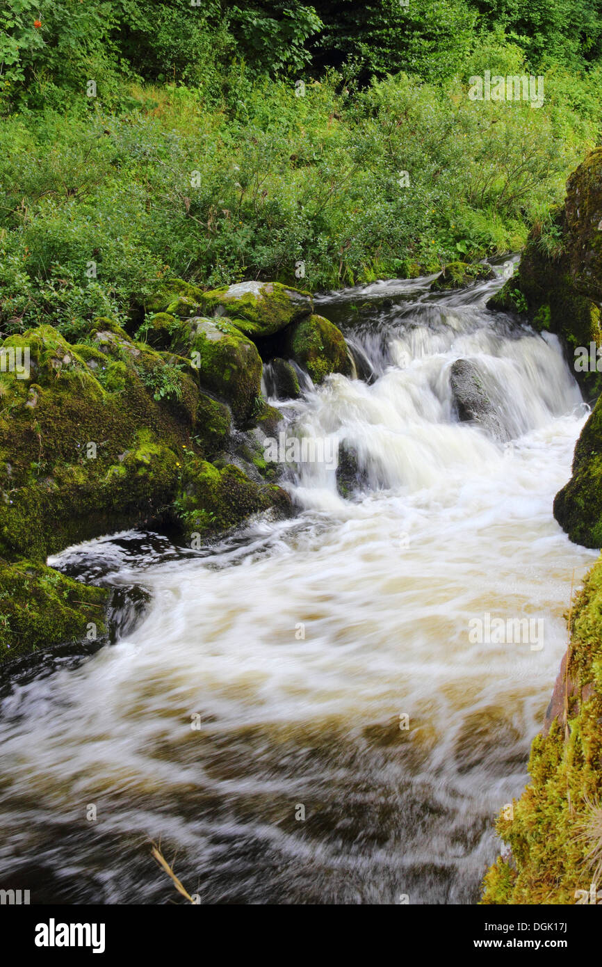 White Water Rapids on the River Tweed, Borders, Scotland, UK Stock ...
