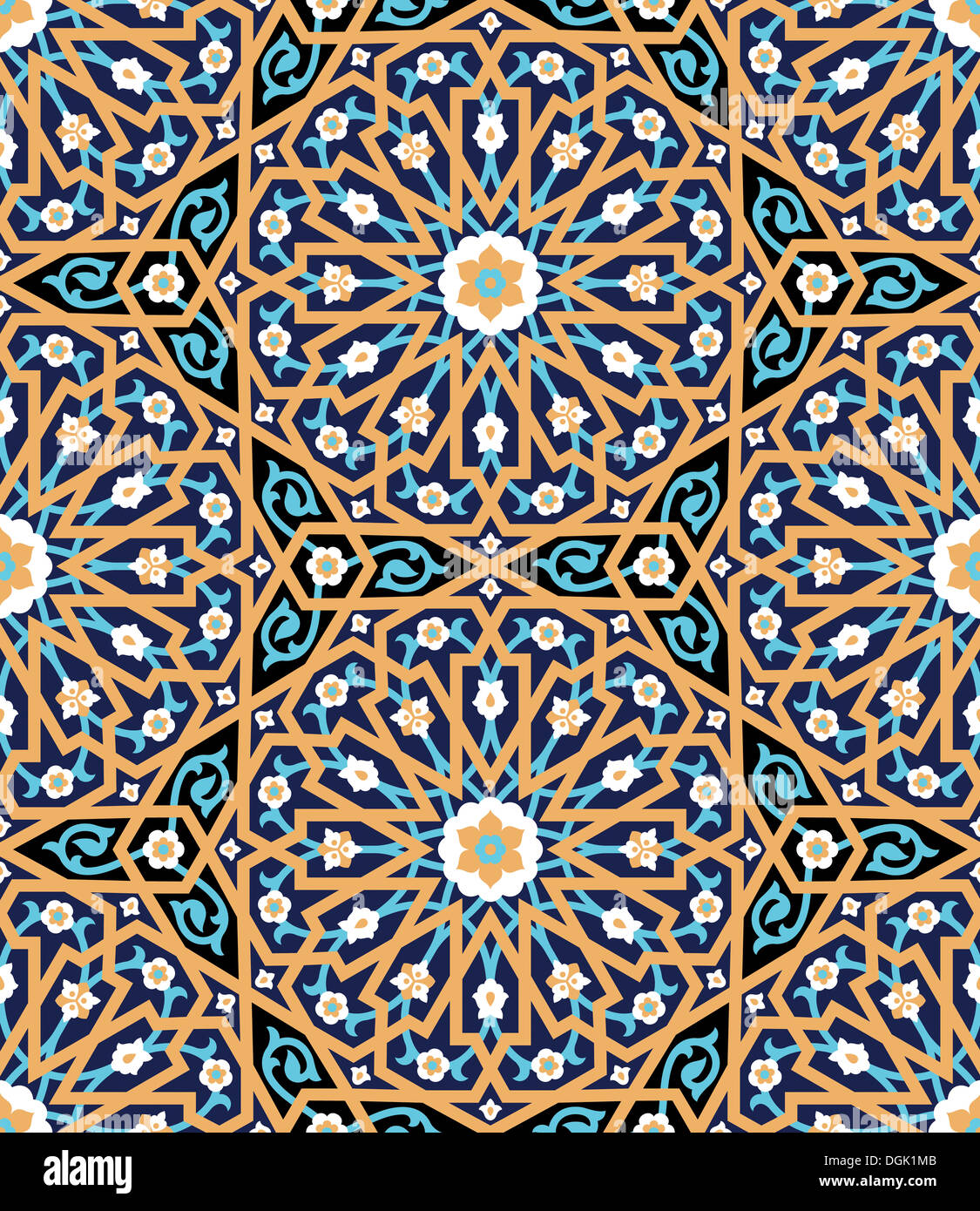 Traditional Arabic Seamless Pattern Stock Photo - Alamy