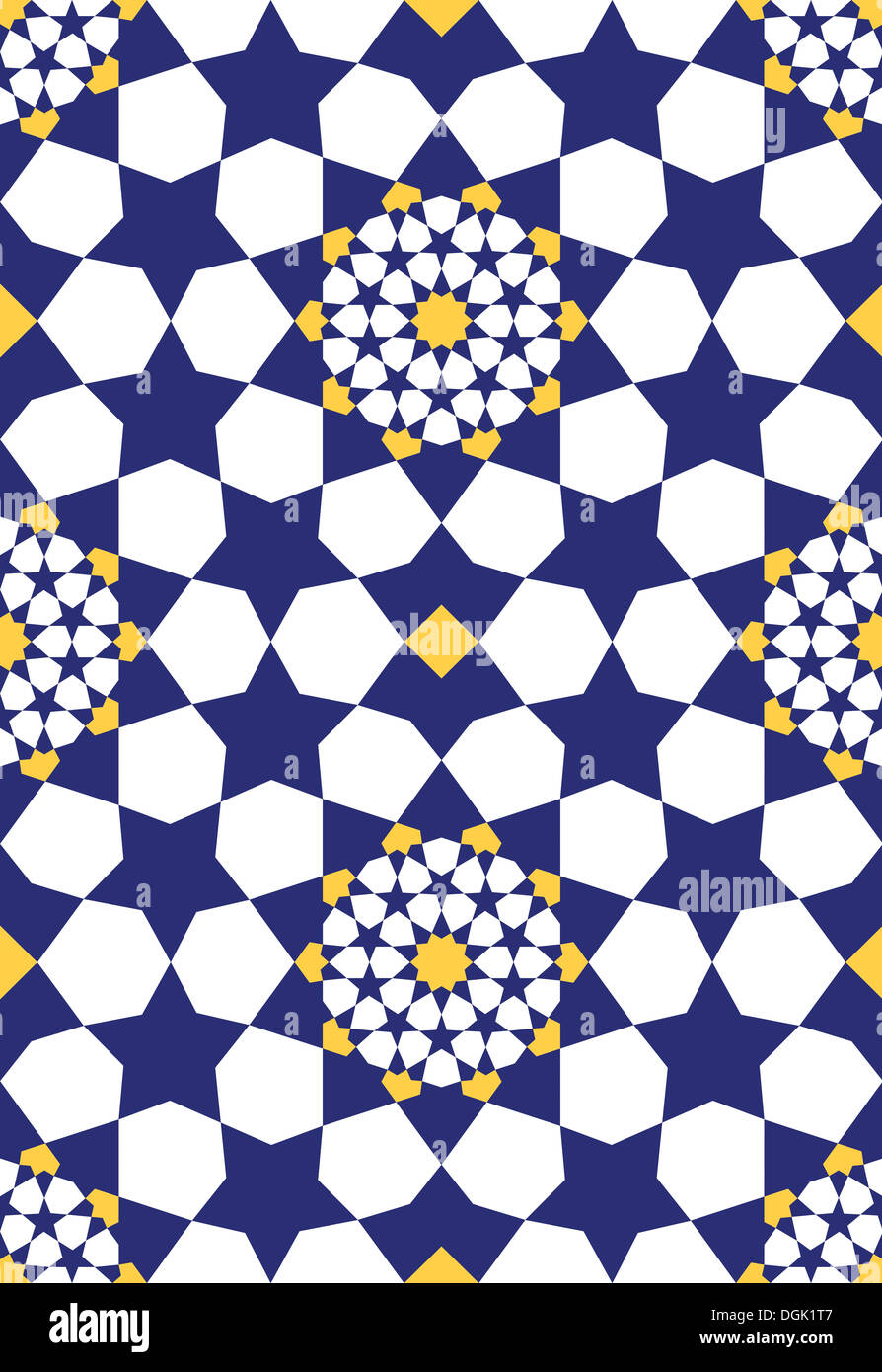 Traditional Arabic Seamless Pattern Stock Photo - Alamy