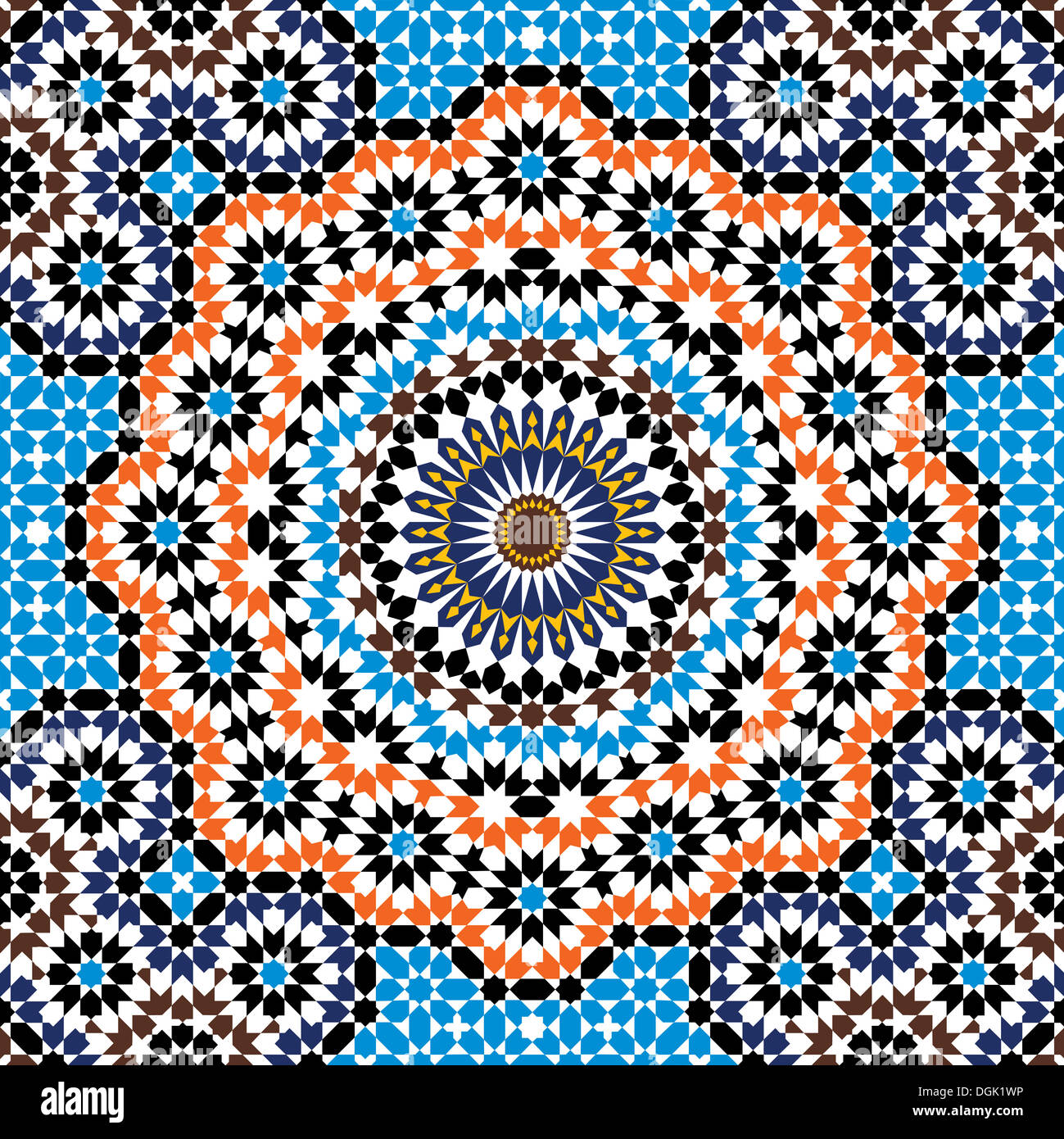 Traditional Morocco Seamless Pattern Stock Photo - Alamy