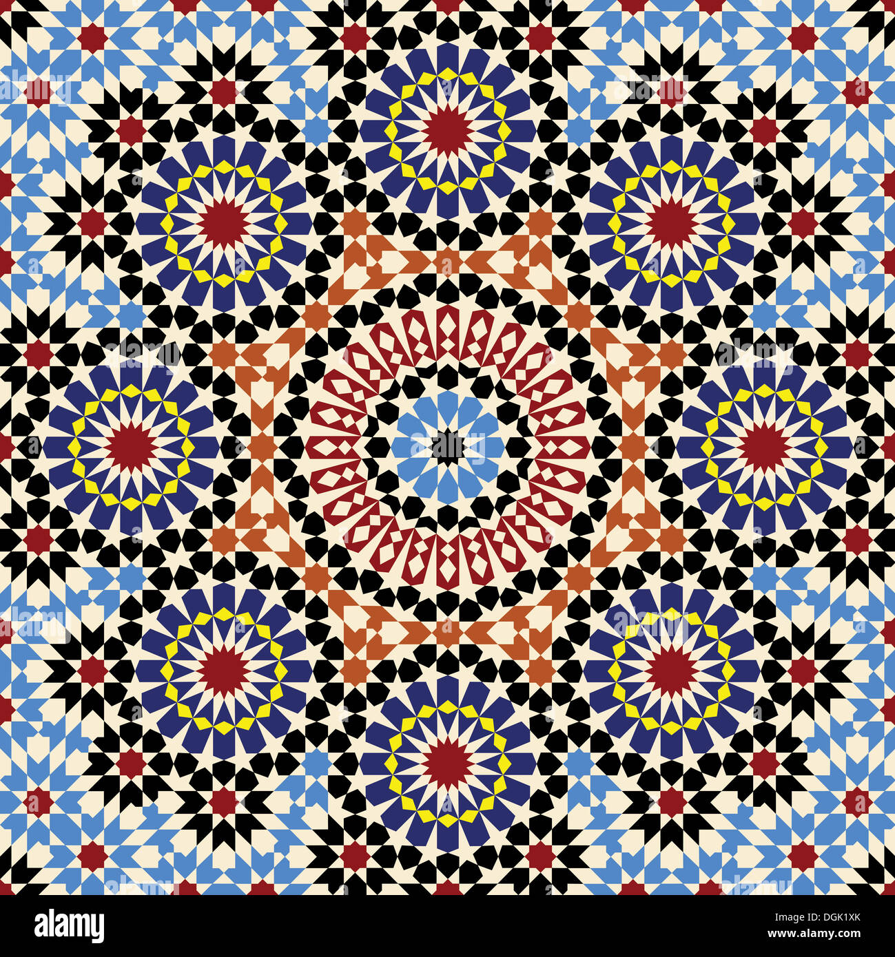 Traditional Morocco Seamless Pattern Stock Photo - Alamy