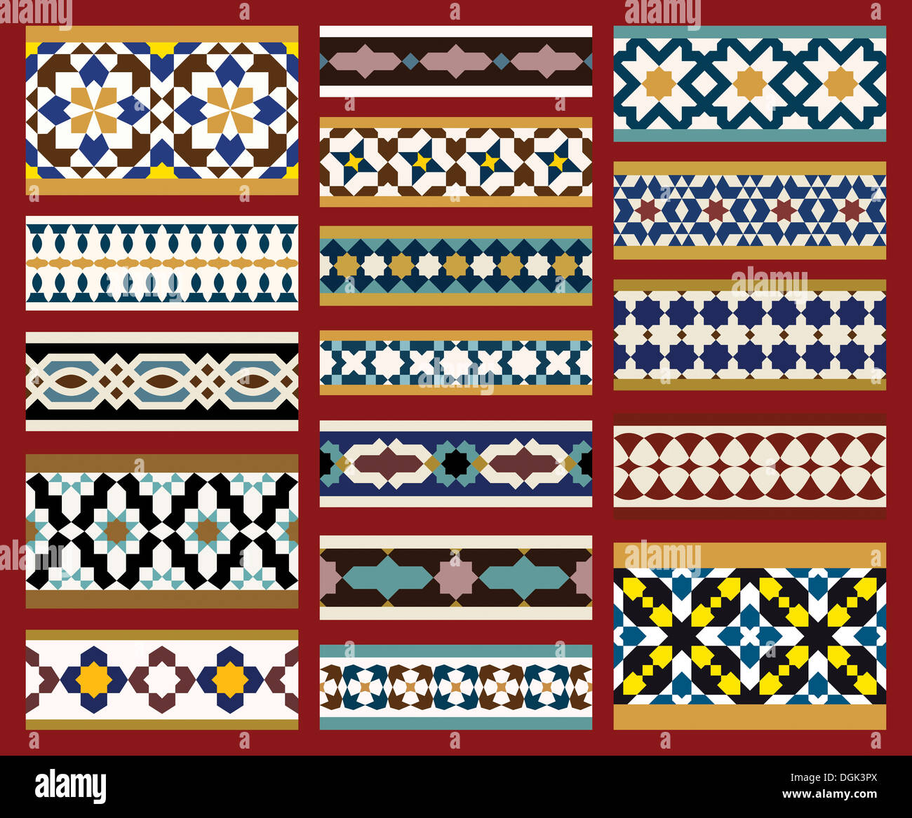 Arabic seamless borders hi-res stock photography and images - Alamy