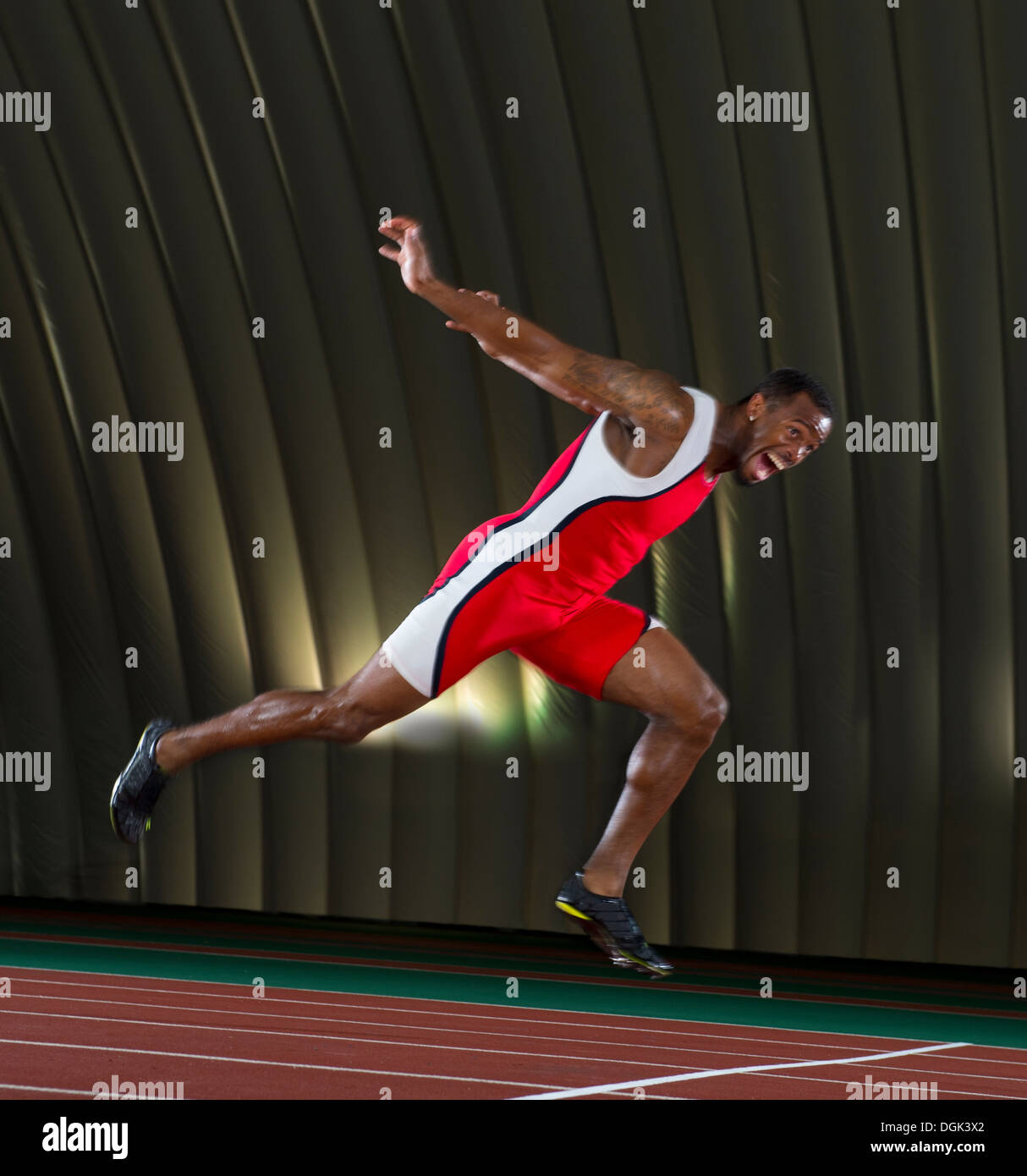 Olympic Track Stadium Race Stock Photos & Olympic Track Stadium Race ...