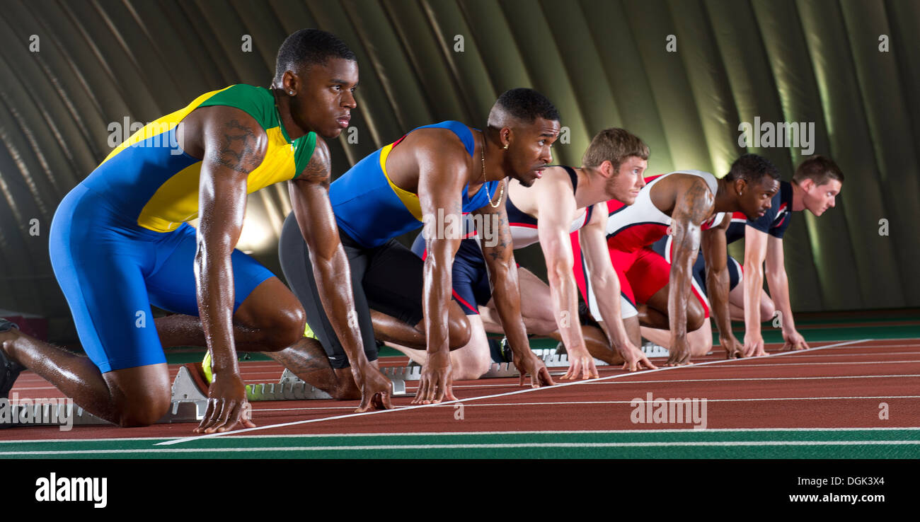 Athletes start point hi-res stock photography and images - Alamy