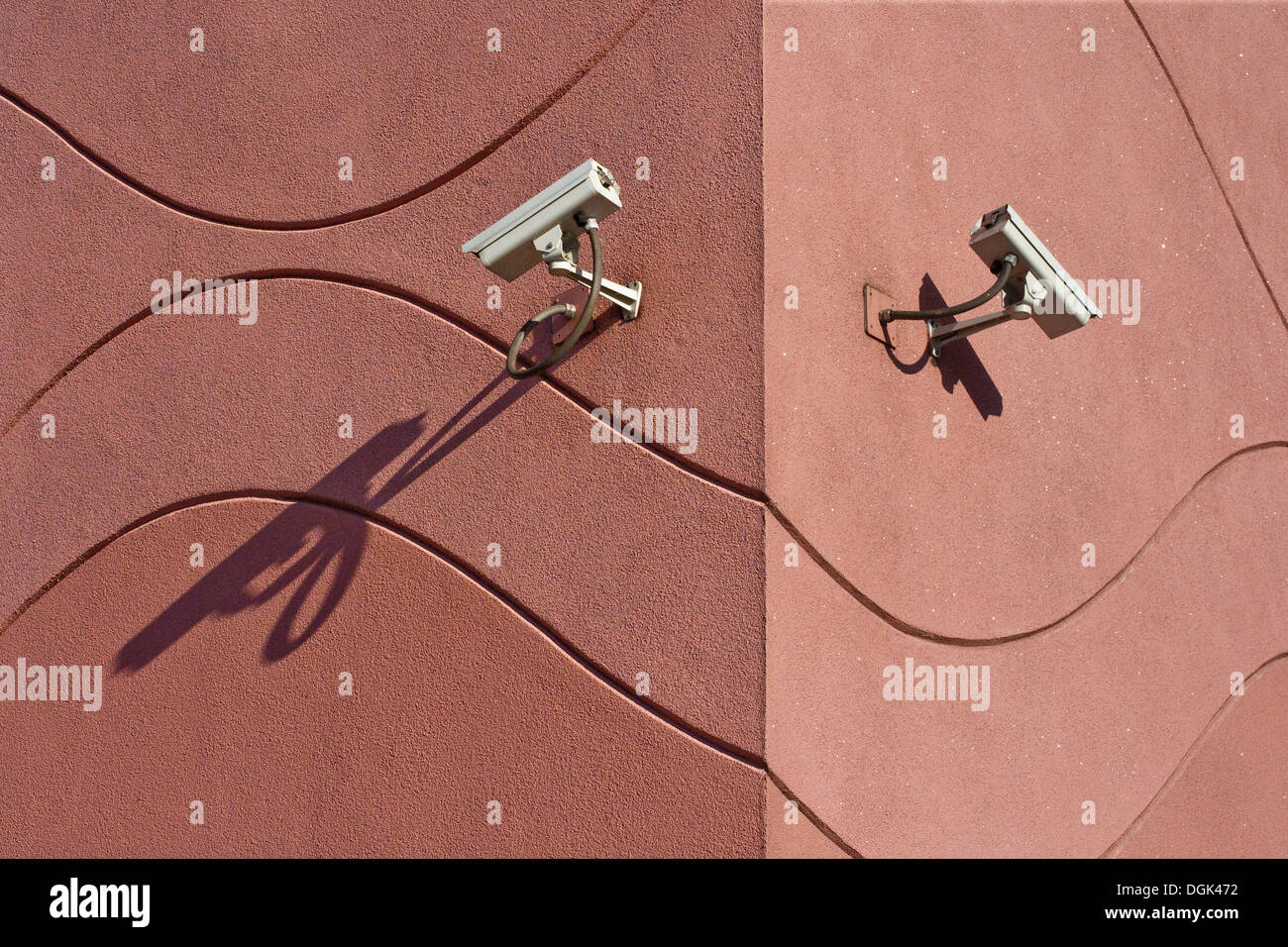 Security cameras on building exterior Stock Photo - Alamy