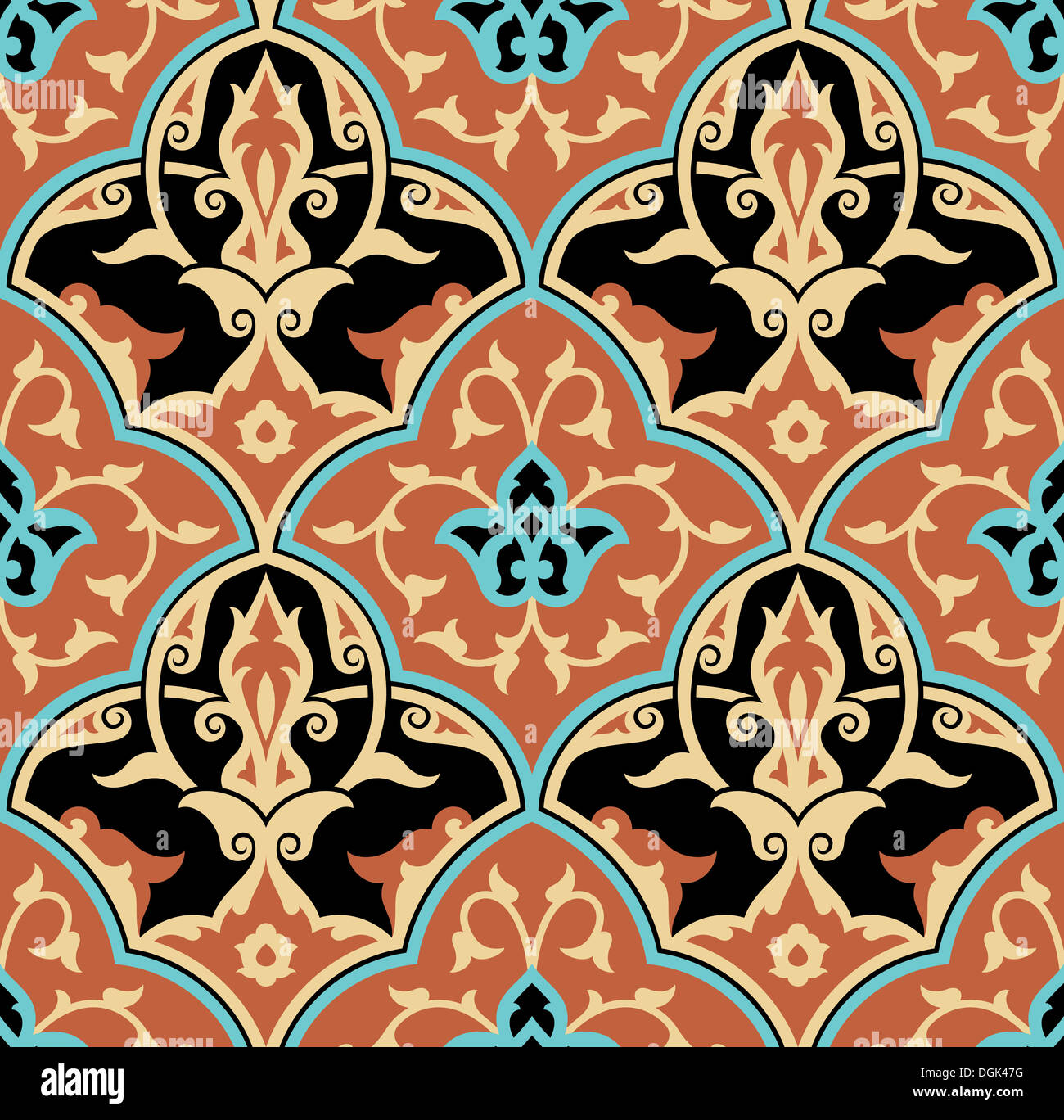 Traditional Arabic Seamless Pattern Stock Photo - Alamy