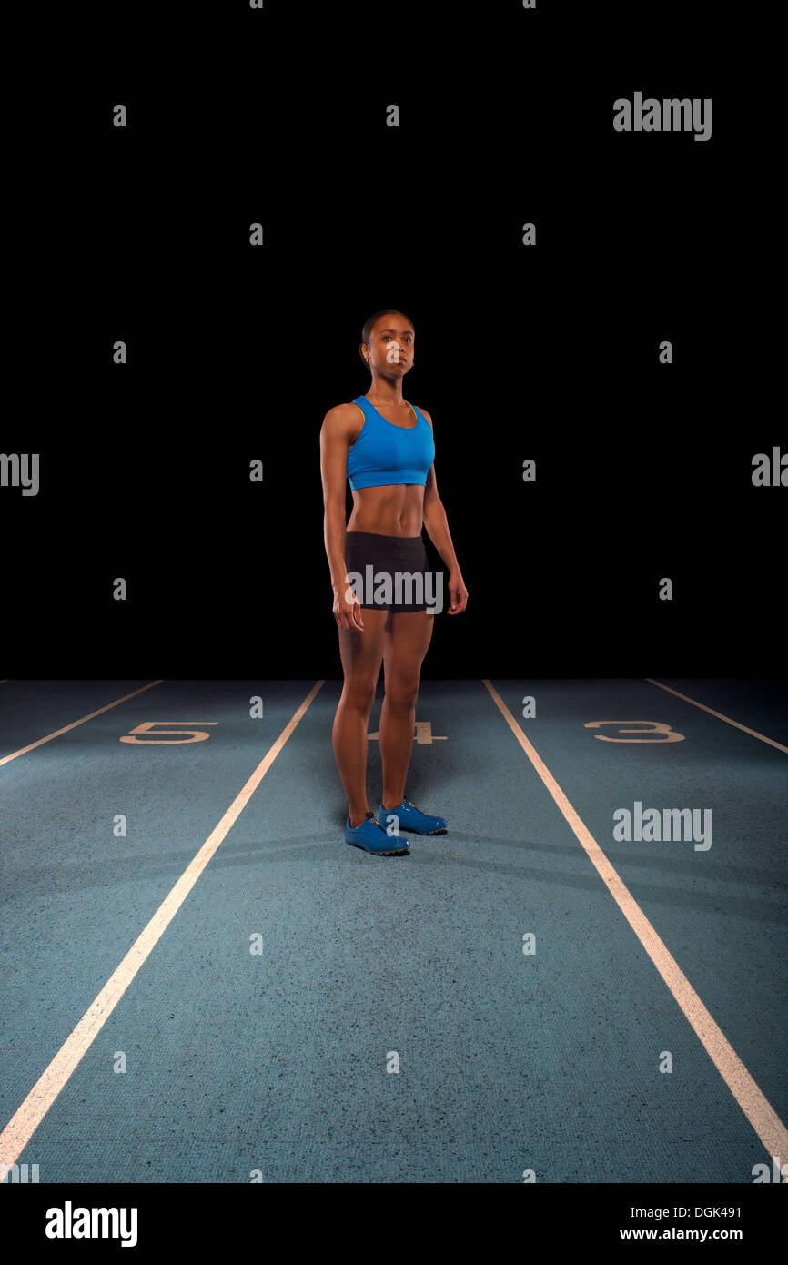 Female athlete track hi-res stock photography and images - Alamy