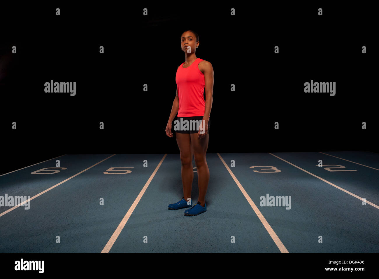 Female athlete standing hi-res stock photography and images - Alamy