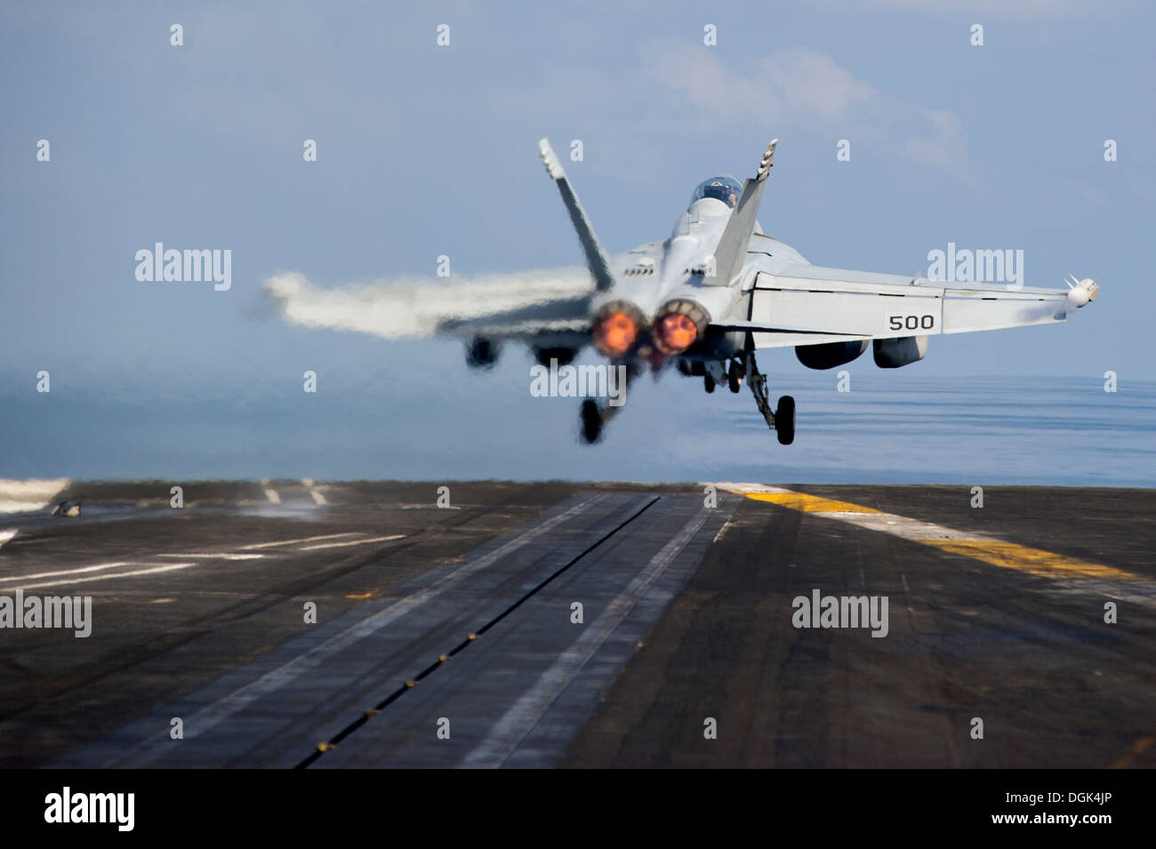 An EA-18G Growler assigned to the Zappers of Electronic Attack Squadron ...