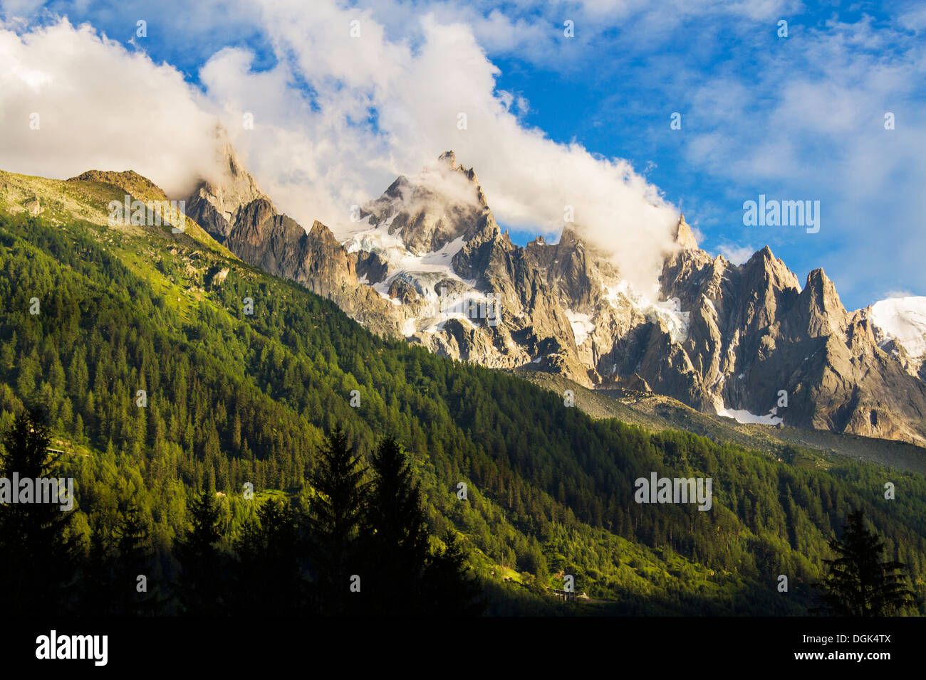 Panorama mont blanc grand hi-res stock photography and images - Alamy