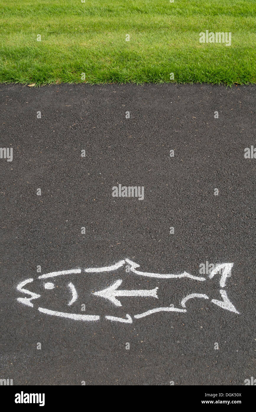 Fish fish sign hi-res stock photography and images - Alamy