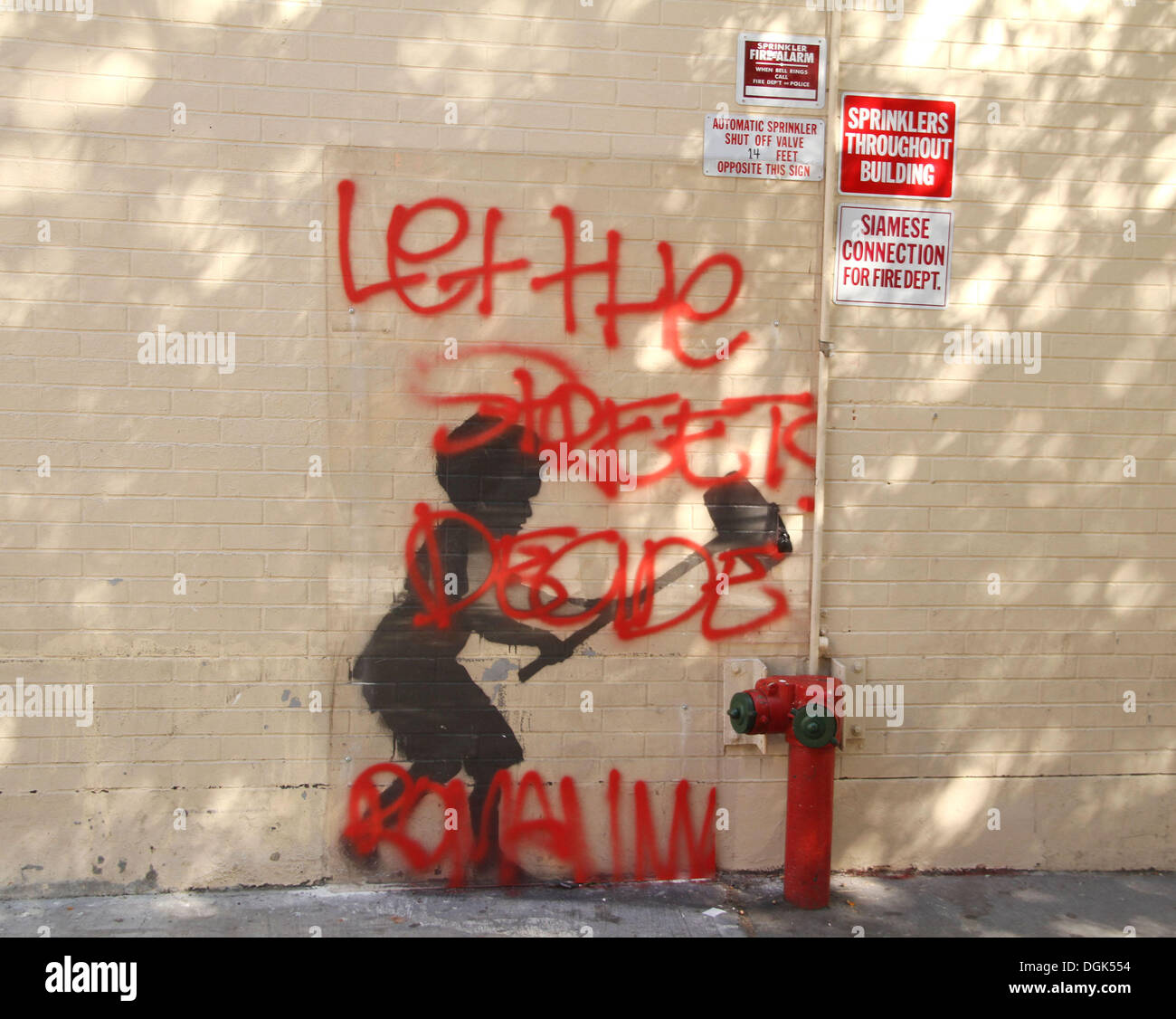 New York, New York, USA. 21st Oct, 2013. A defaced view of the of ...