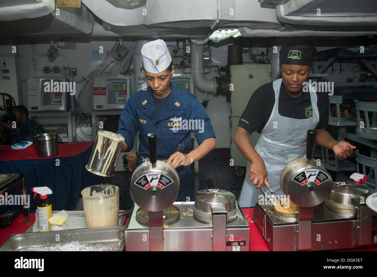 Master Chief Culinary Specialist Adeline Lopes, left, and Culinary ...
