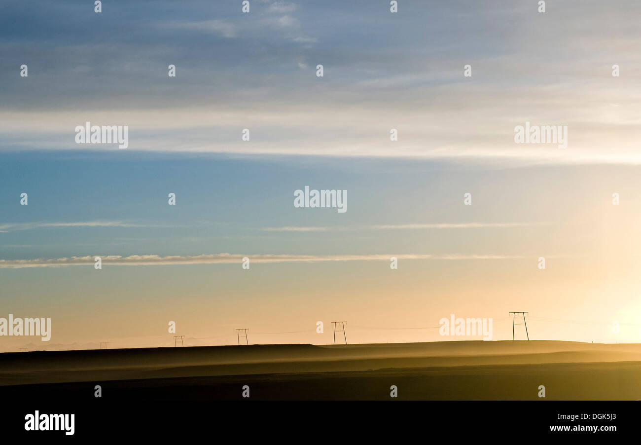 Pylons in the landscape hi-res stock photography and images - Alamy