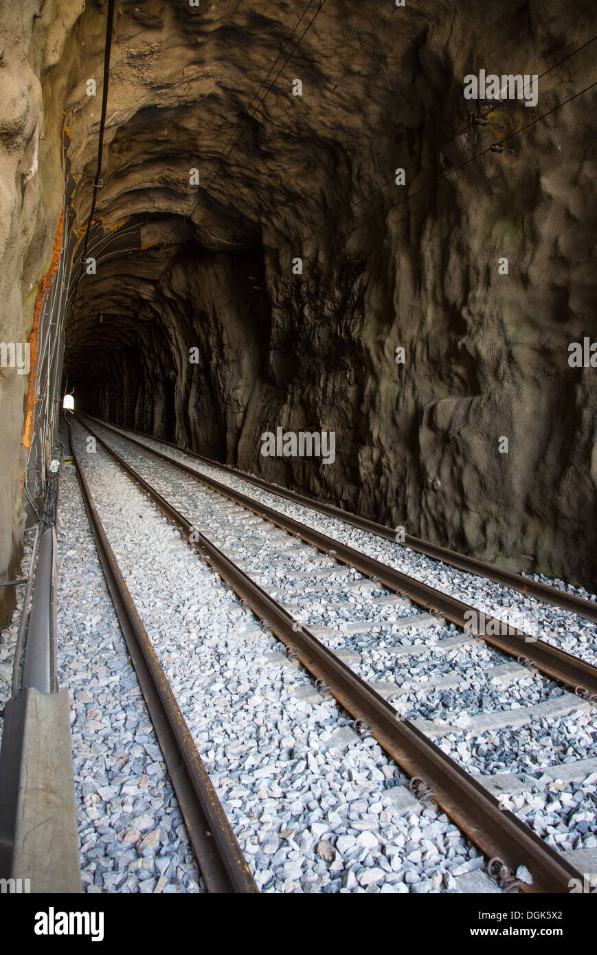 Inside underground railroad tunnel , Finland Stock Photo - Alamy