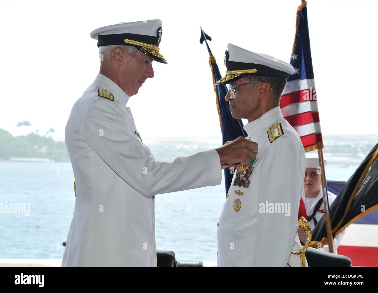 Adm. Samuel J. Locklear III, commander of U.S. Pacific command, pins ...