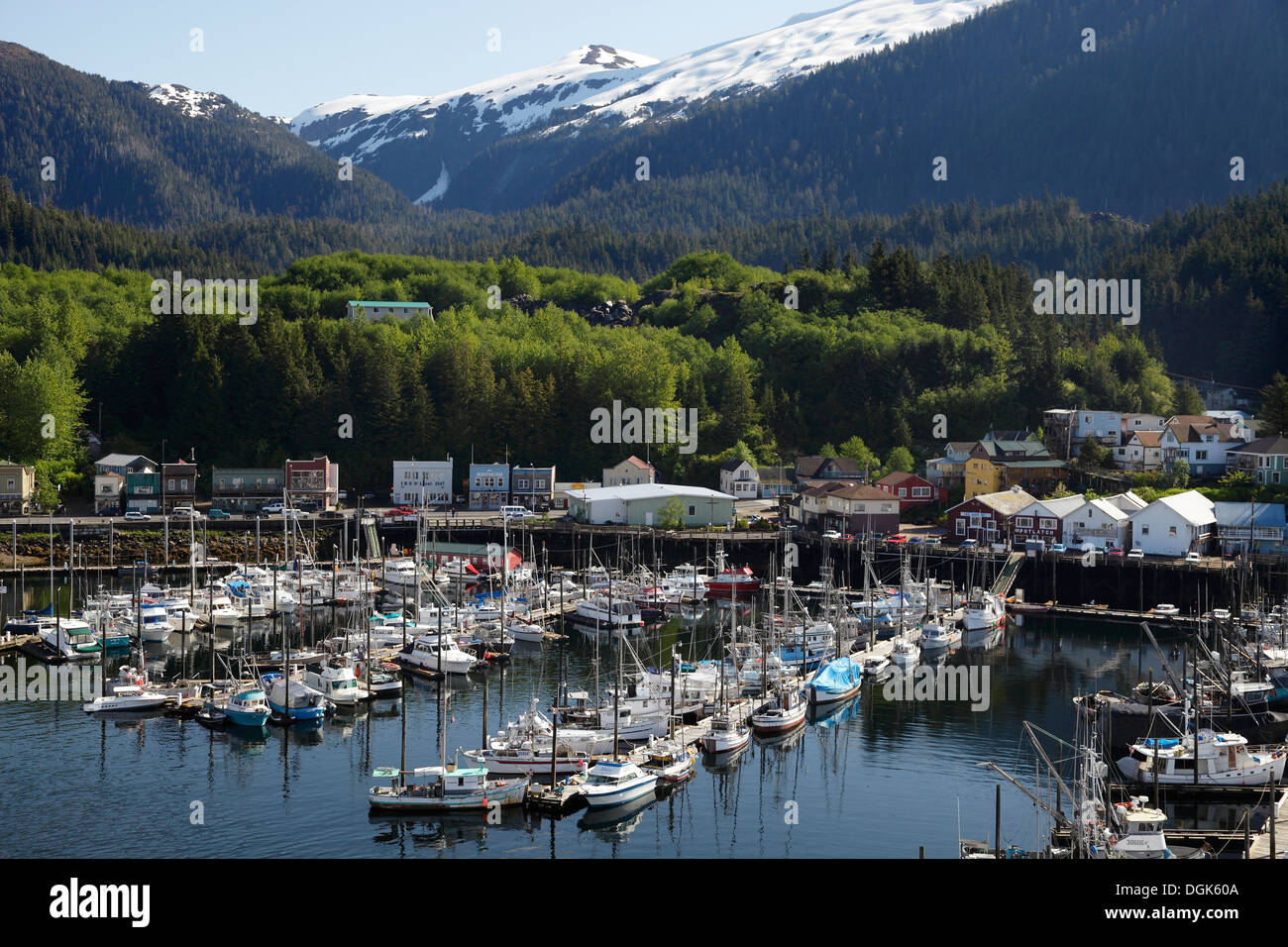 Ketchikan Harbour in Alaska Stock Photo - Alamy