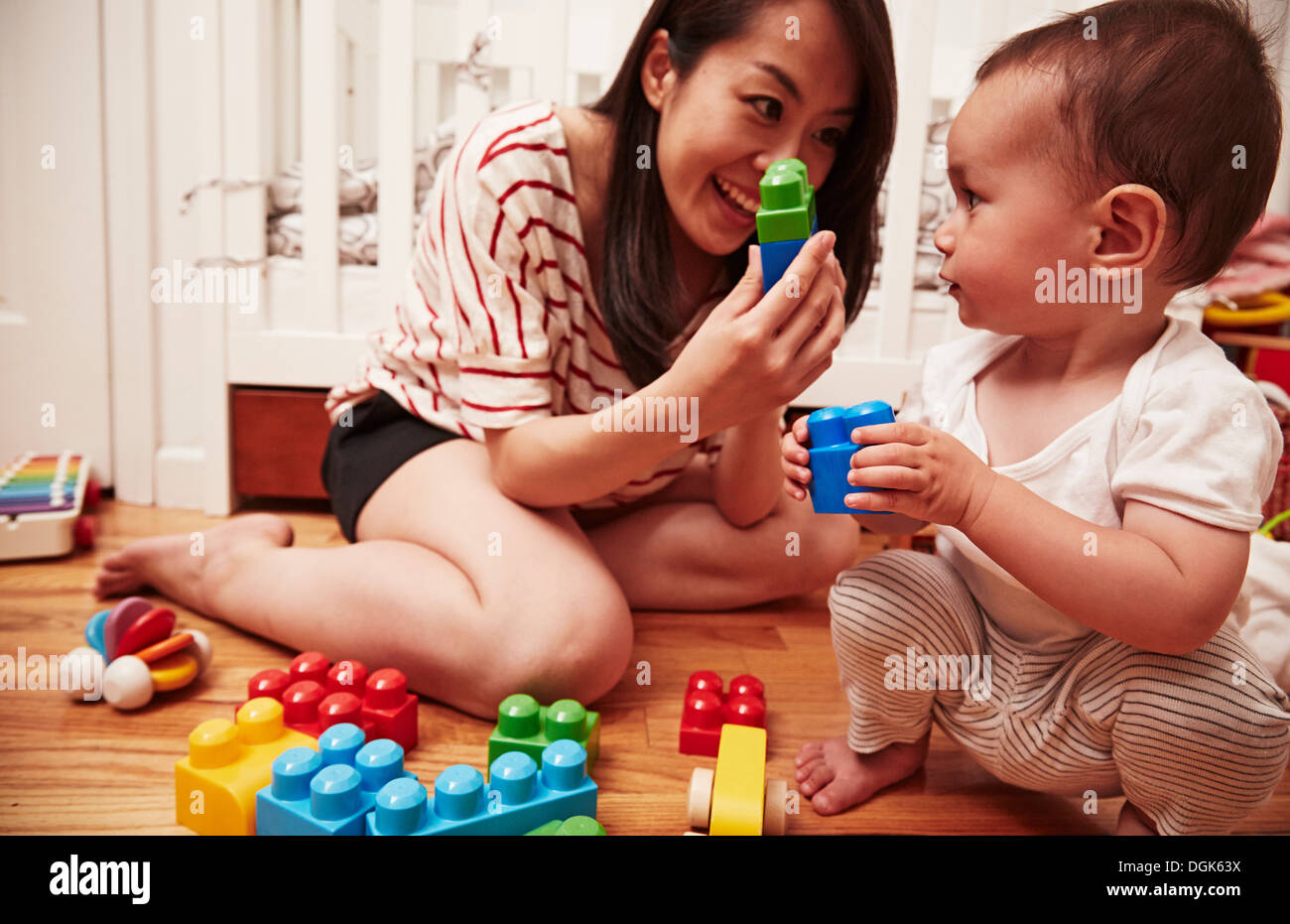 Baby building blocks hi-res stock photography and images - Alamy