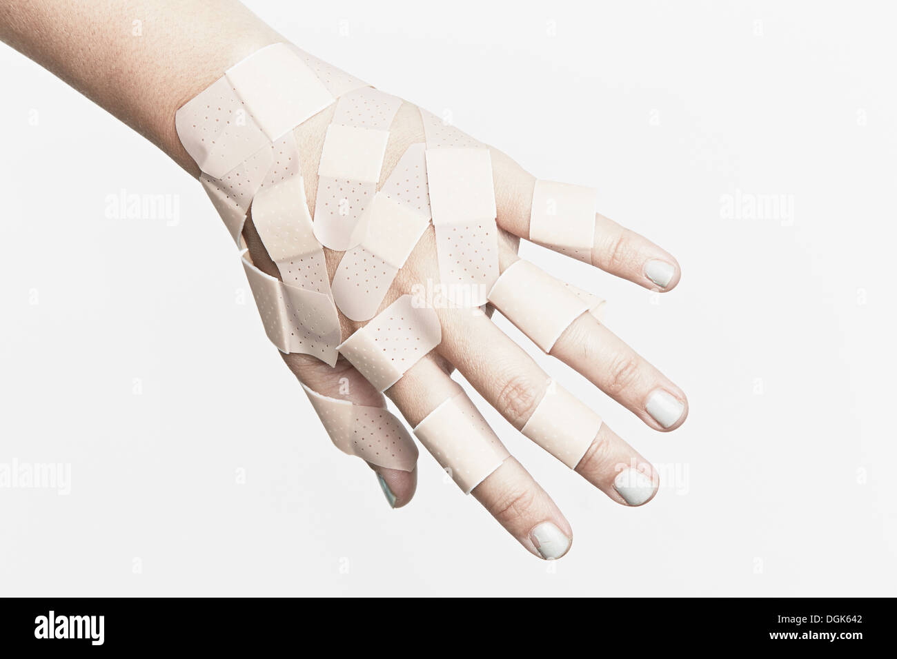 Covered hand hi-res stock photography and images - Alamy