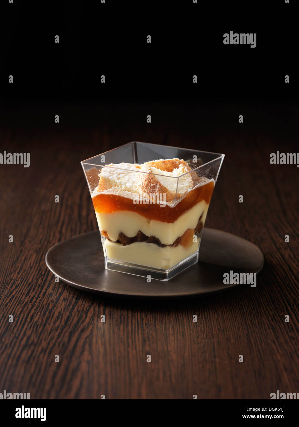 Still life with marmalade brioche dessert Stock Photo - Alamy