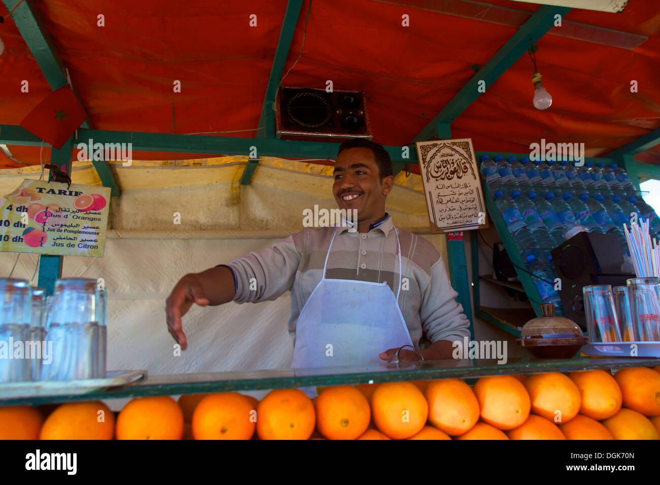 Orange Juice Stall, Jemaa El Fna, Marrakech, Morocco, North Africa ...