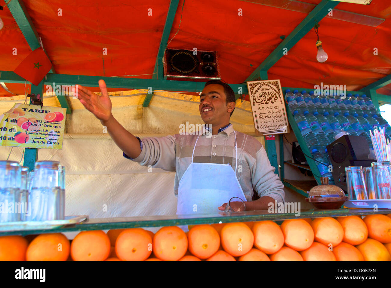 Orange Juice Stall, Jemaa El Fna, Marrakech, Morocco, North Africa ...