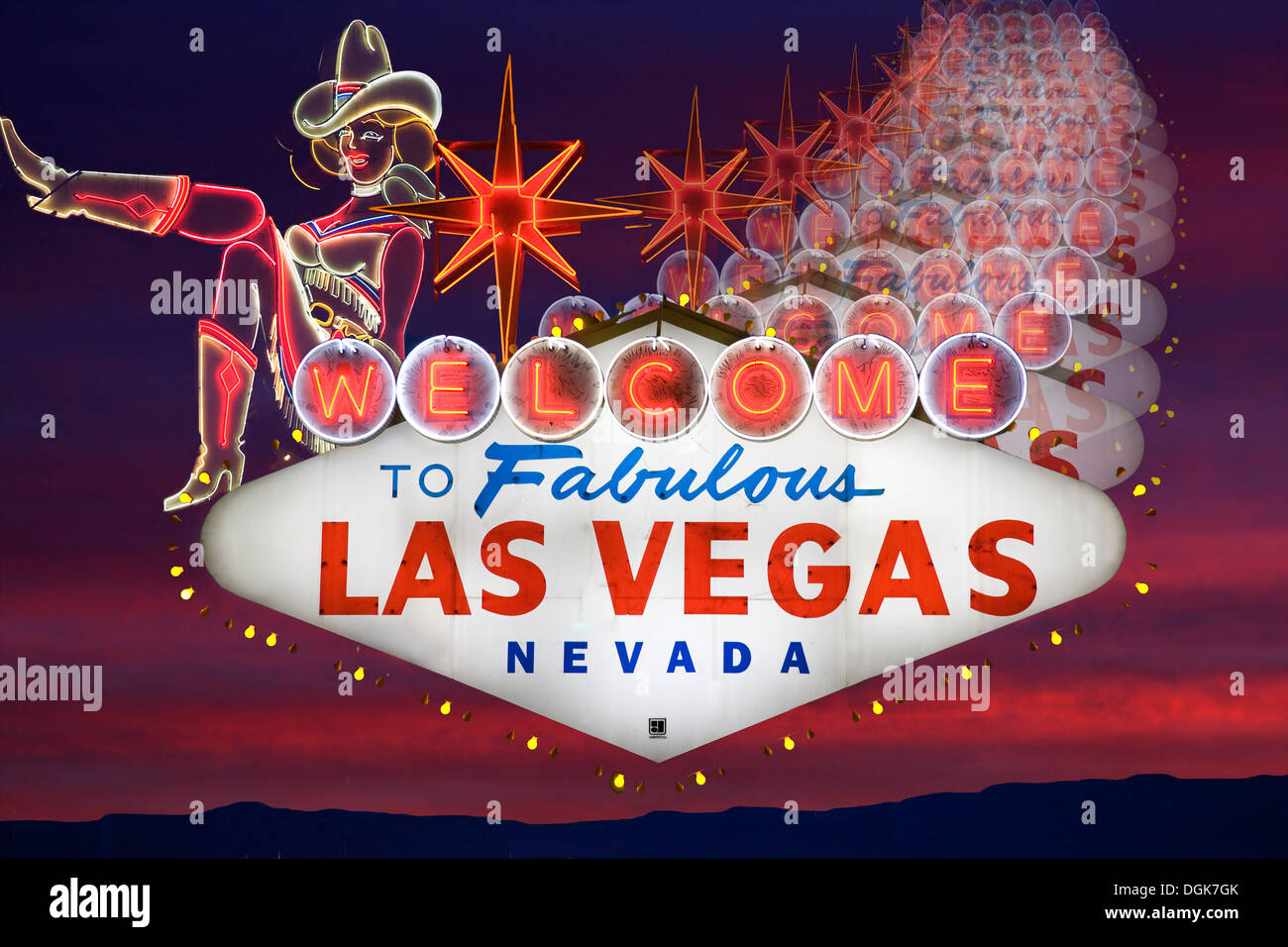 The famous Welcome to Fabulous Las Vegas sign Stock Photo - Alamy