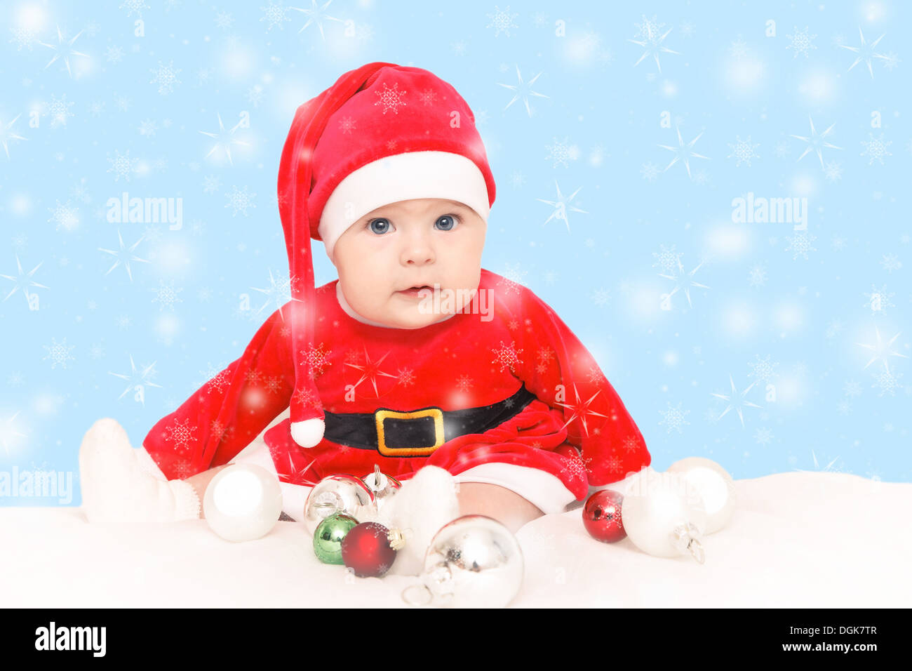 Baby Santa Claus Stock Photo - Alamy