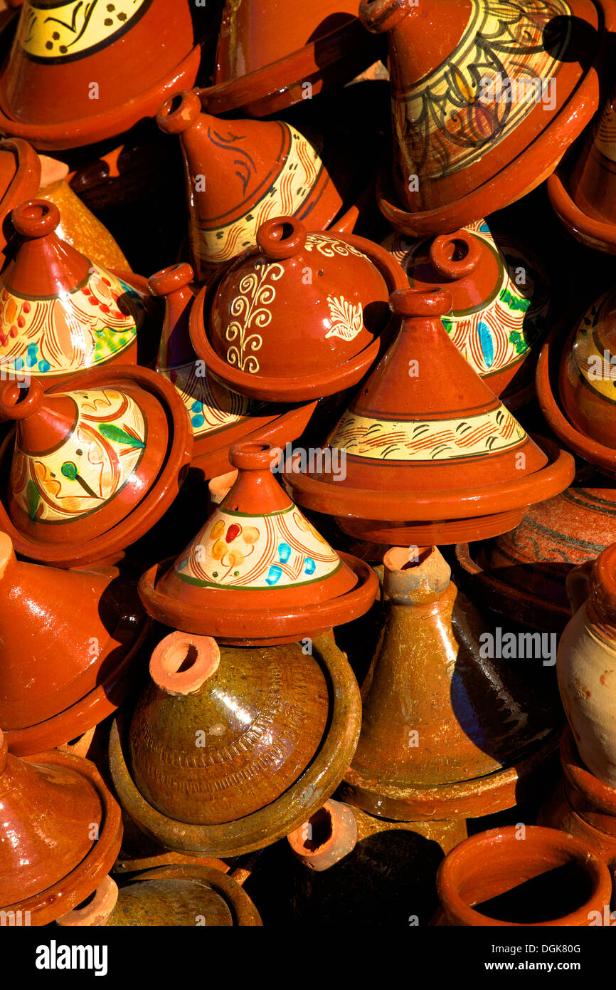 Moroccan Tagine Pots, Marrakech, Morocco, North Africa Stock Photo - Alamy