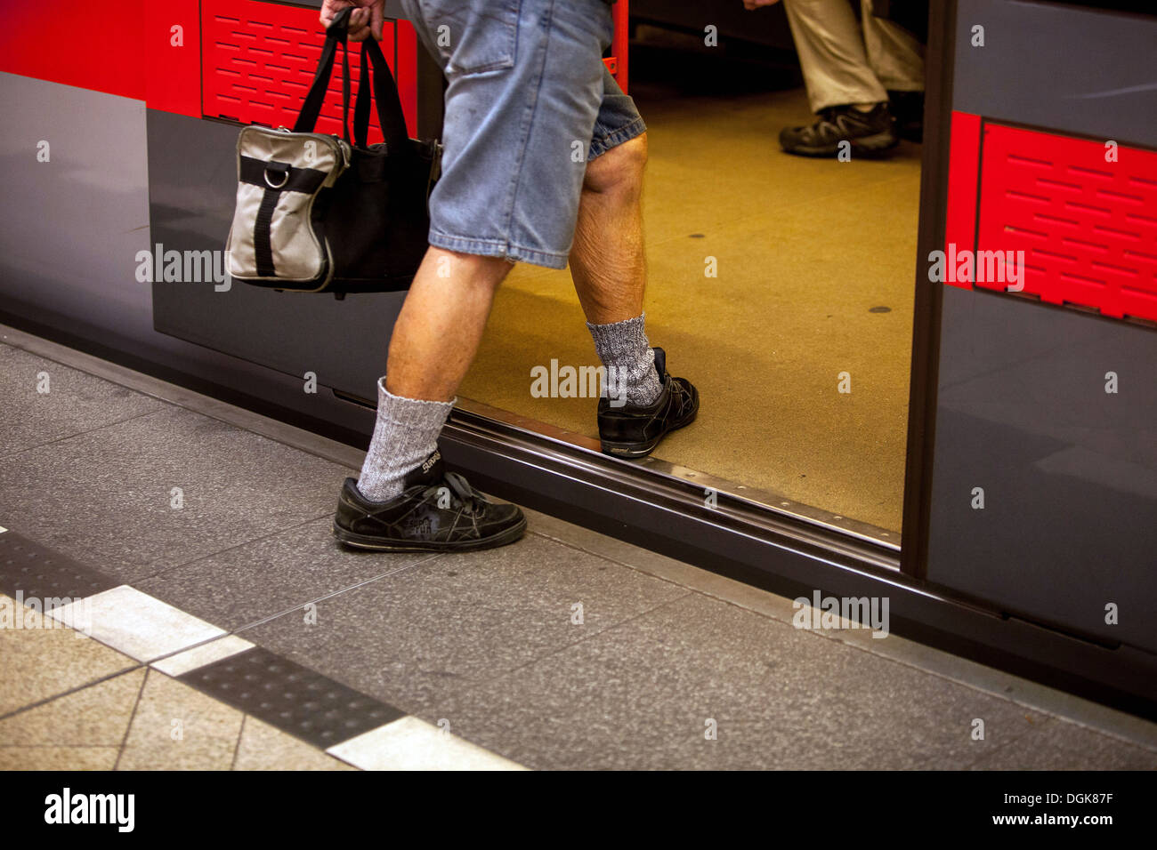 Metro station Kobylisy people Prague Czech Republic, Europe Stock Photo ...