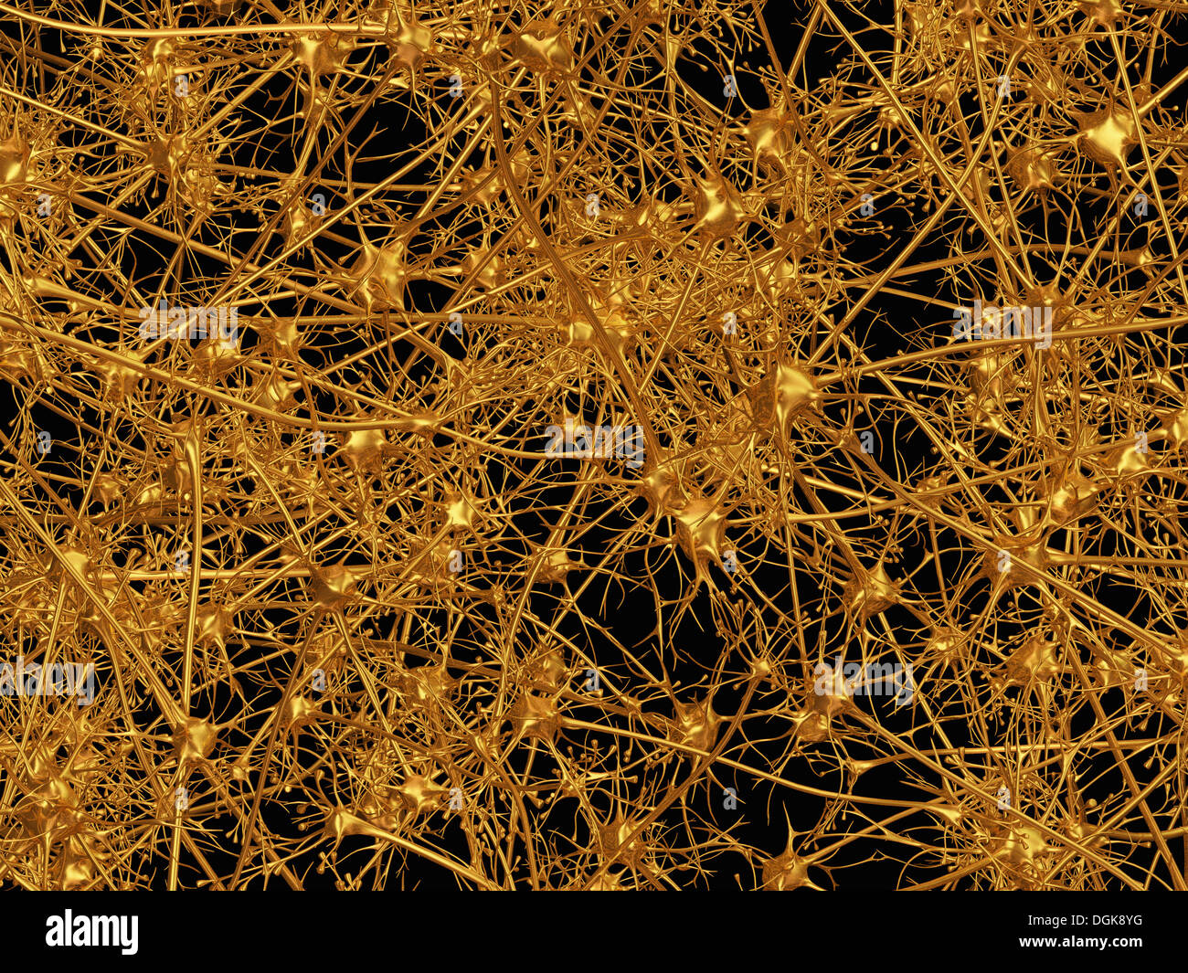 Computer graphic illustration of a neural network Stock Photo - Alamy