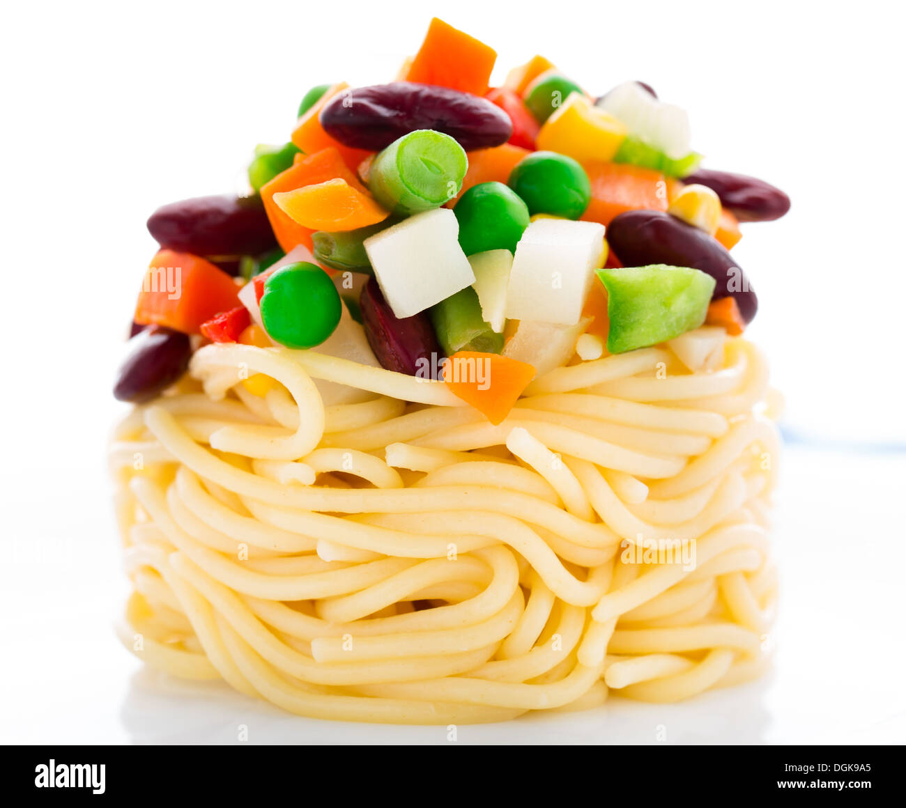 Pasta with vegetables Stock Photo - Alamy