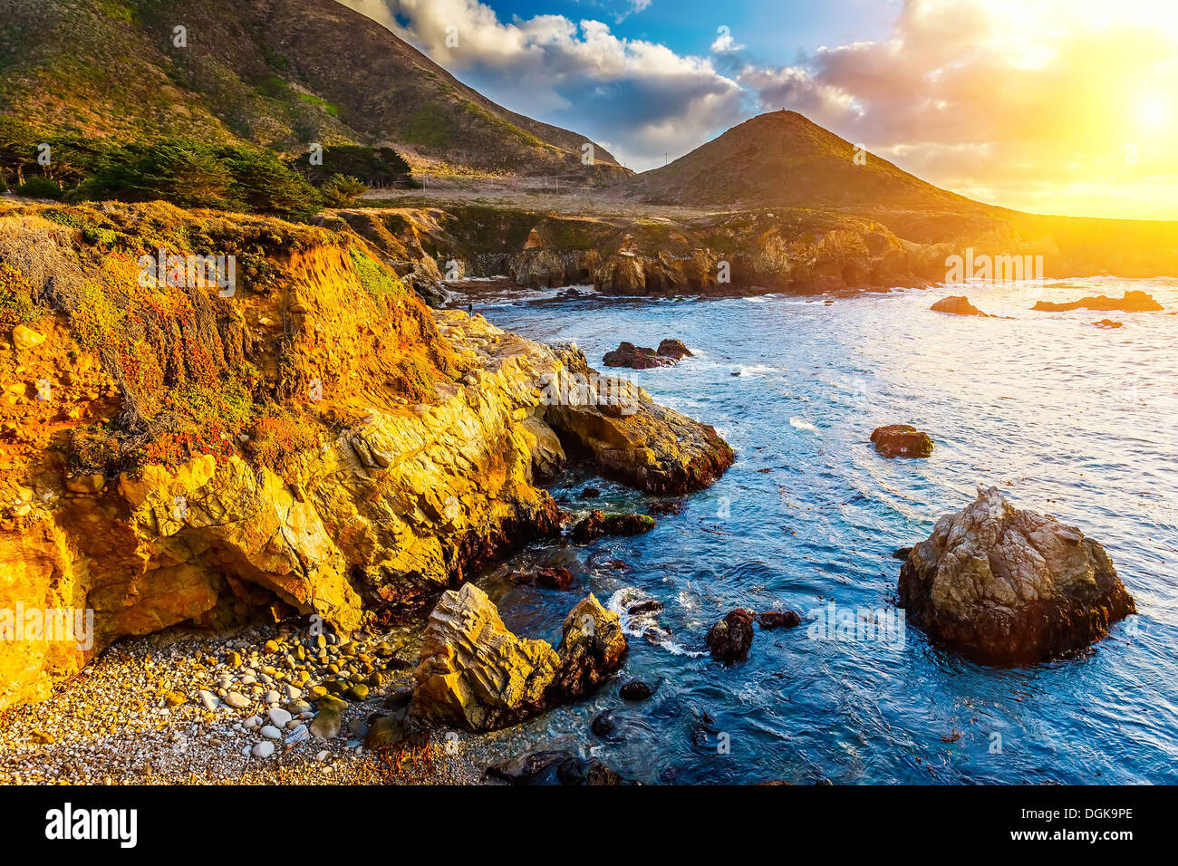Big Sur rocks Stock Photo - Alamy