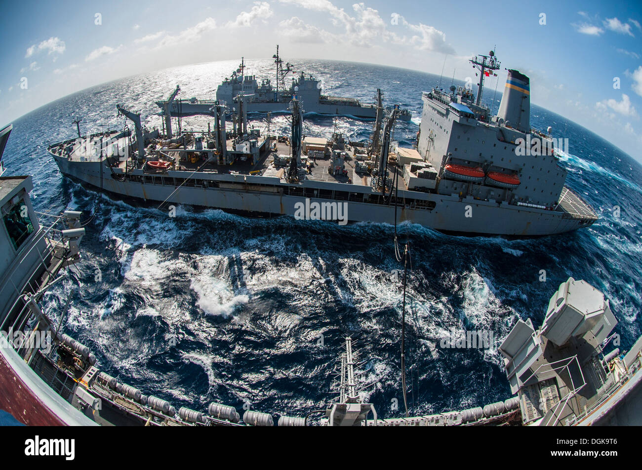 The Military Sealift Command fleet replenishment oiler USNS Yukon (T-AO ...