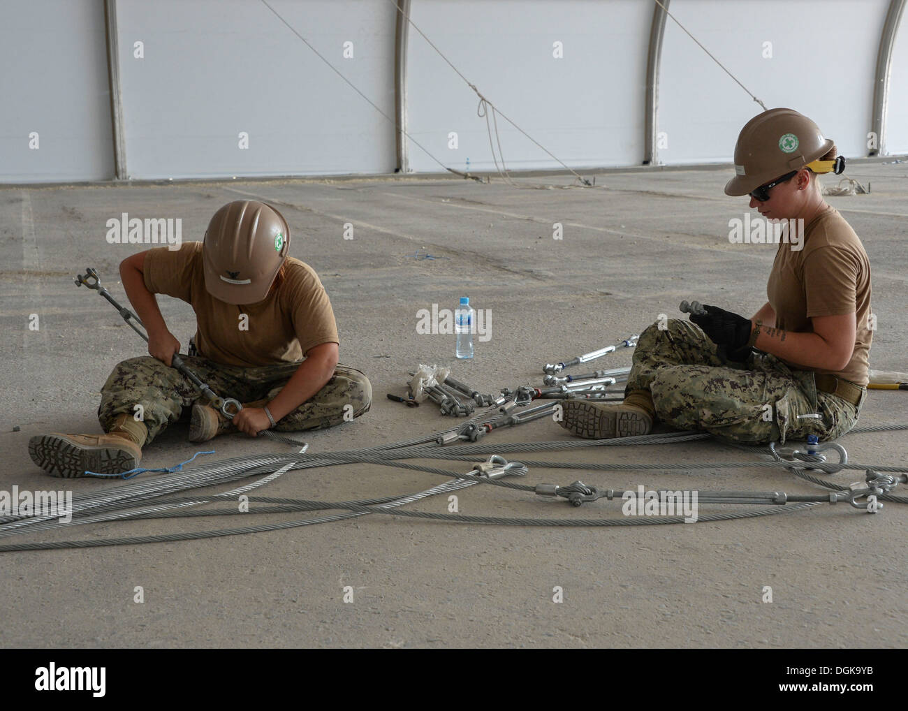 NAVAL SUPPORT ACTIVITY BAHRAIN (Oct. 15, 2013) Utilitiesman 3rd Class ...