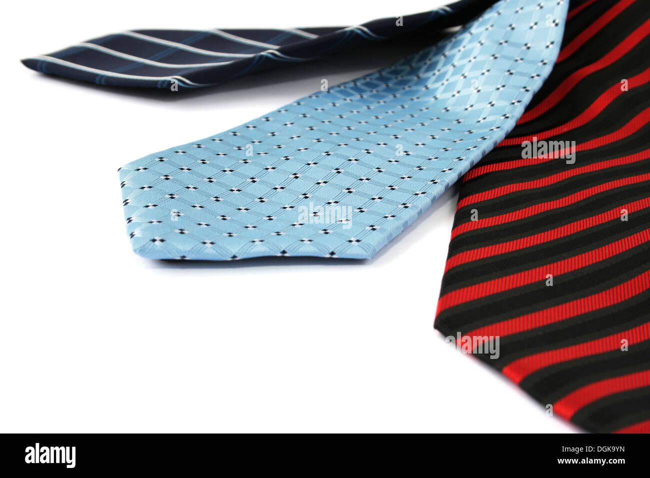 Colorful neckties isolated on white background Stock Photo - Alamy