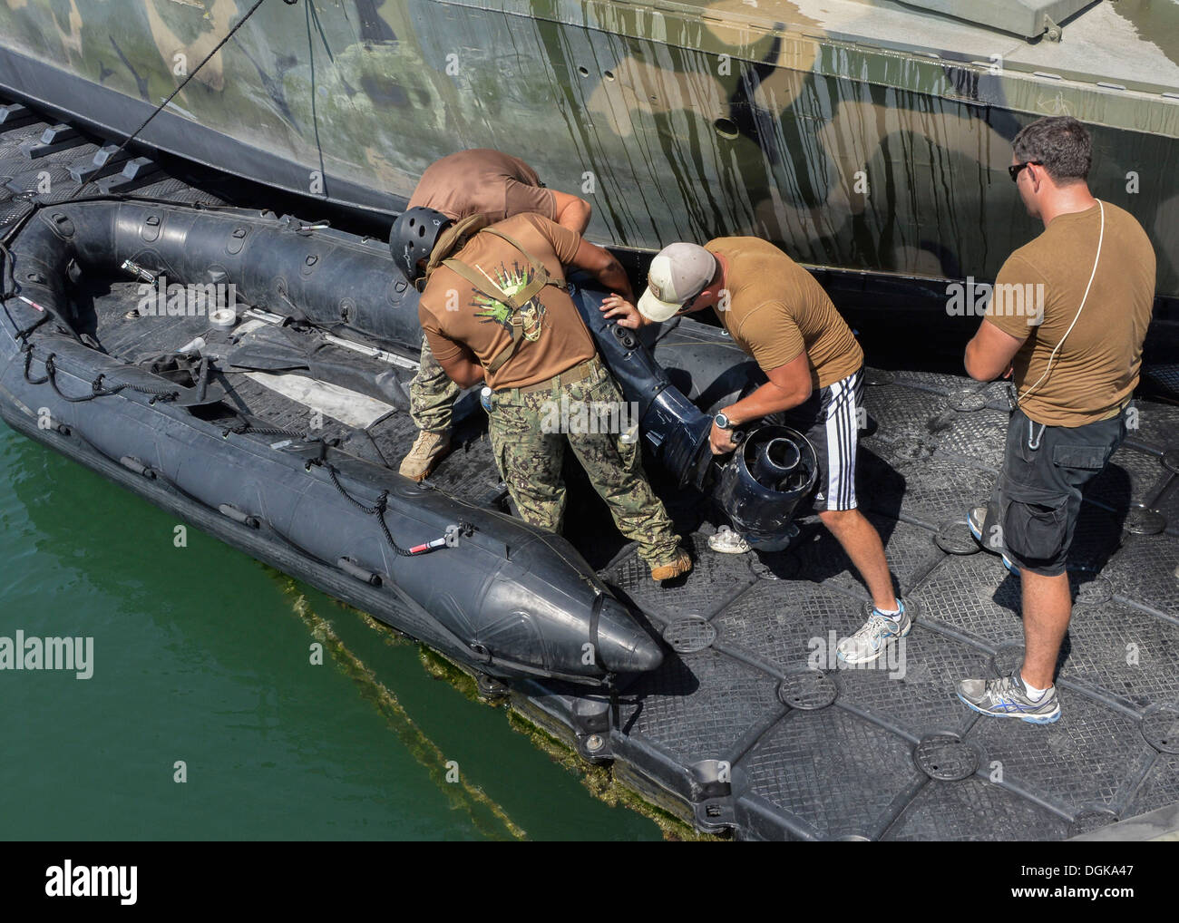 NAVAL SUPPORT ACTIVITY BAHRAIN (Oct. 16, 2013) Riverines, assigned to ...
