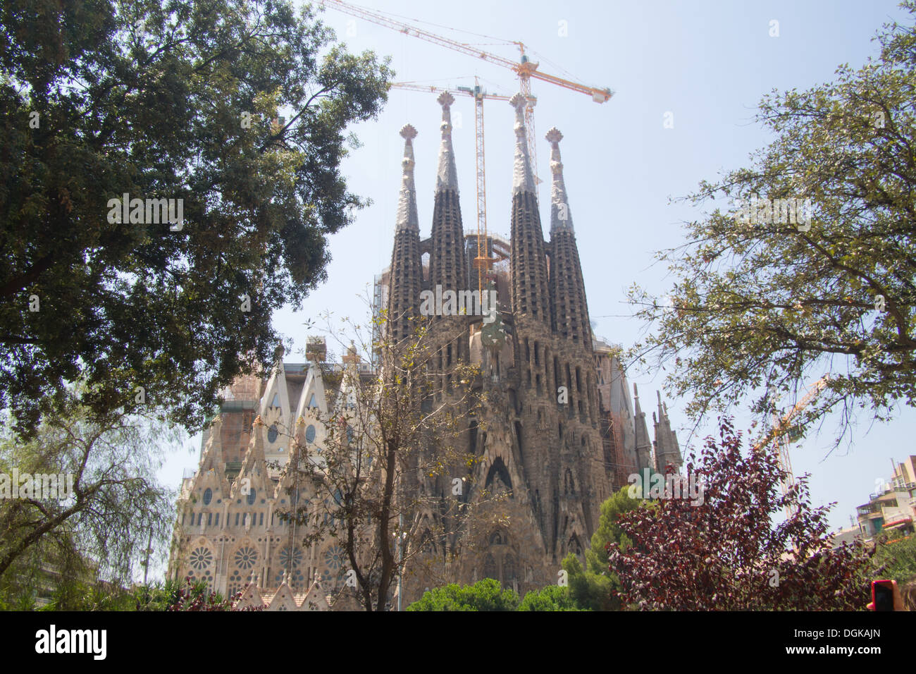 Antoni Gaudi's "Sagrada Familia" (Sacred Family) Cathedral, Barcelona ...