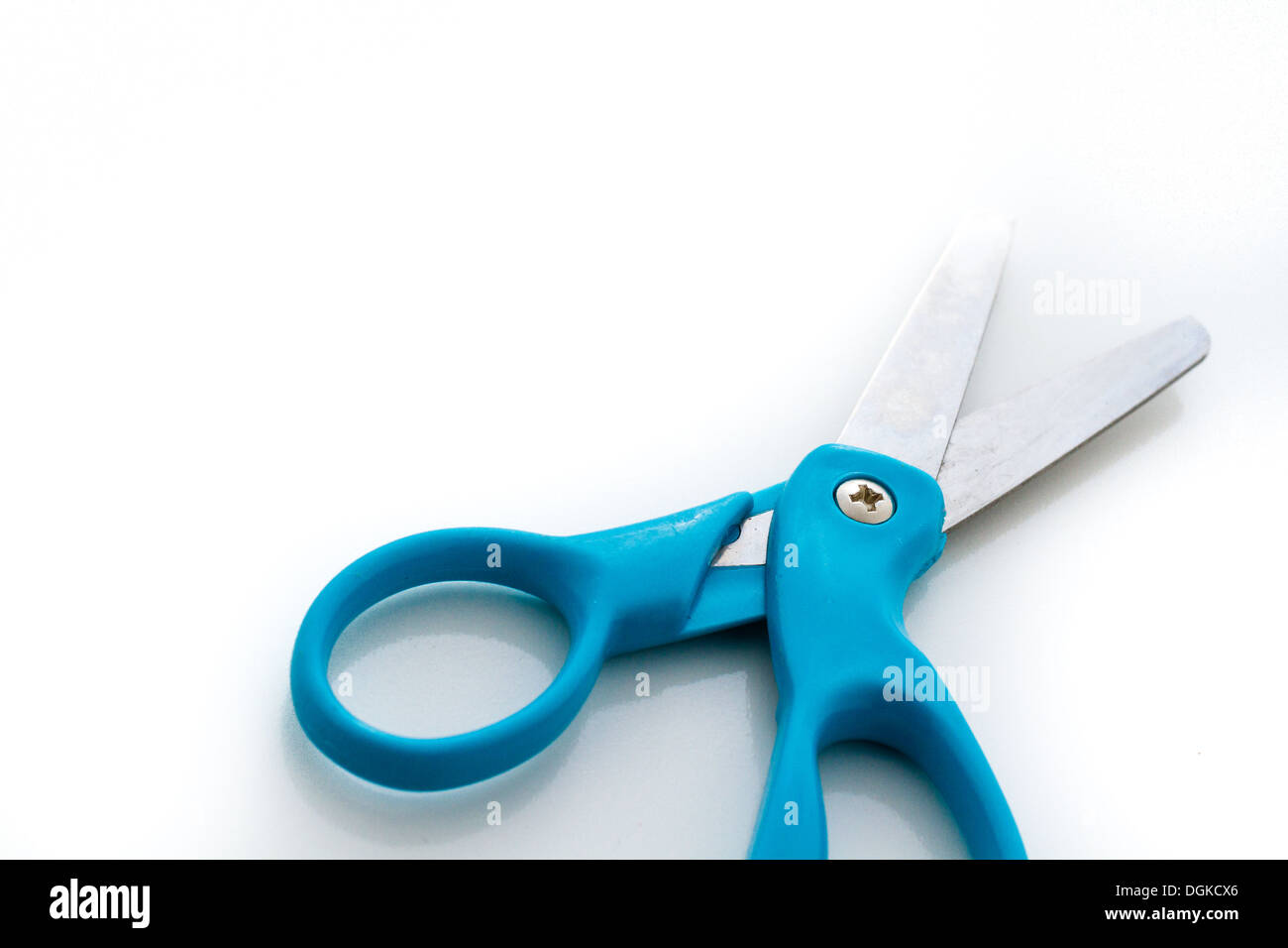 Color scissors for school supplies on a white background Stock Photo ...