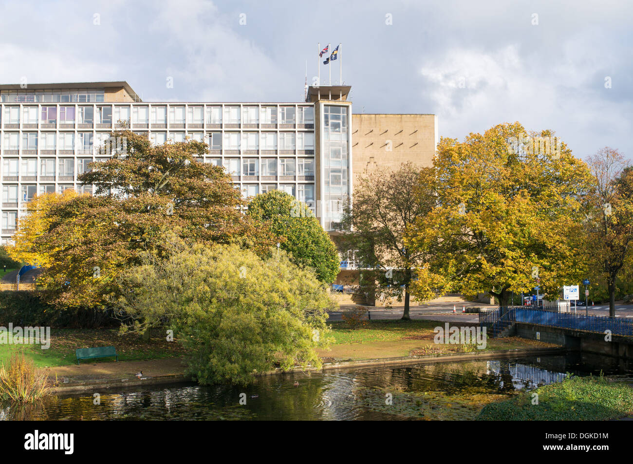 County Hall Durham, autumn colours, north east England UK Stock Photo ...