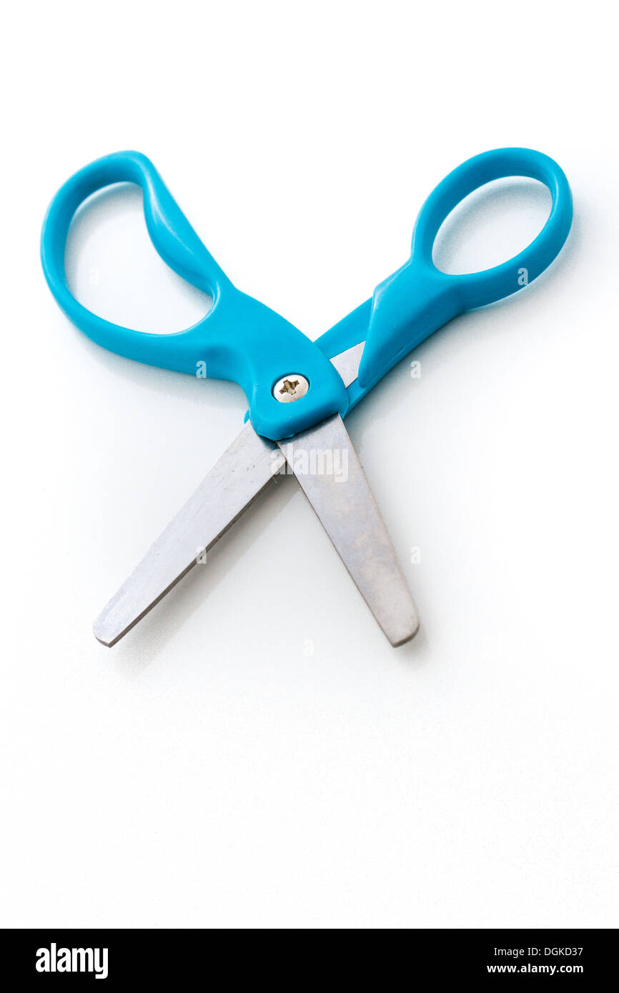 Color scissors for school supplies on a white background Stock Photo ...