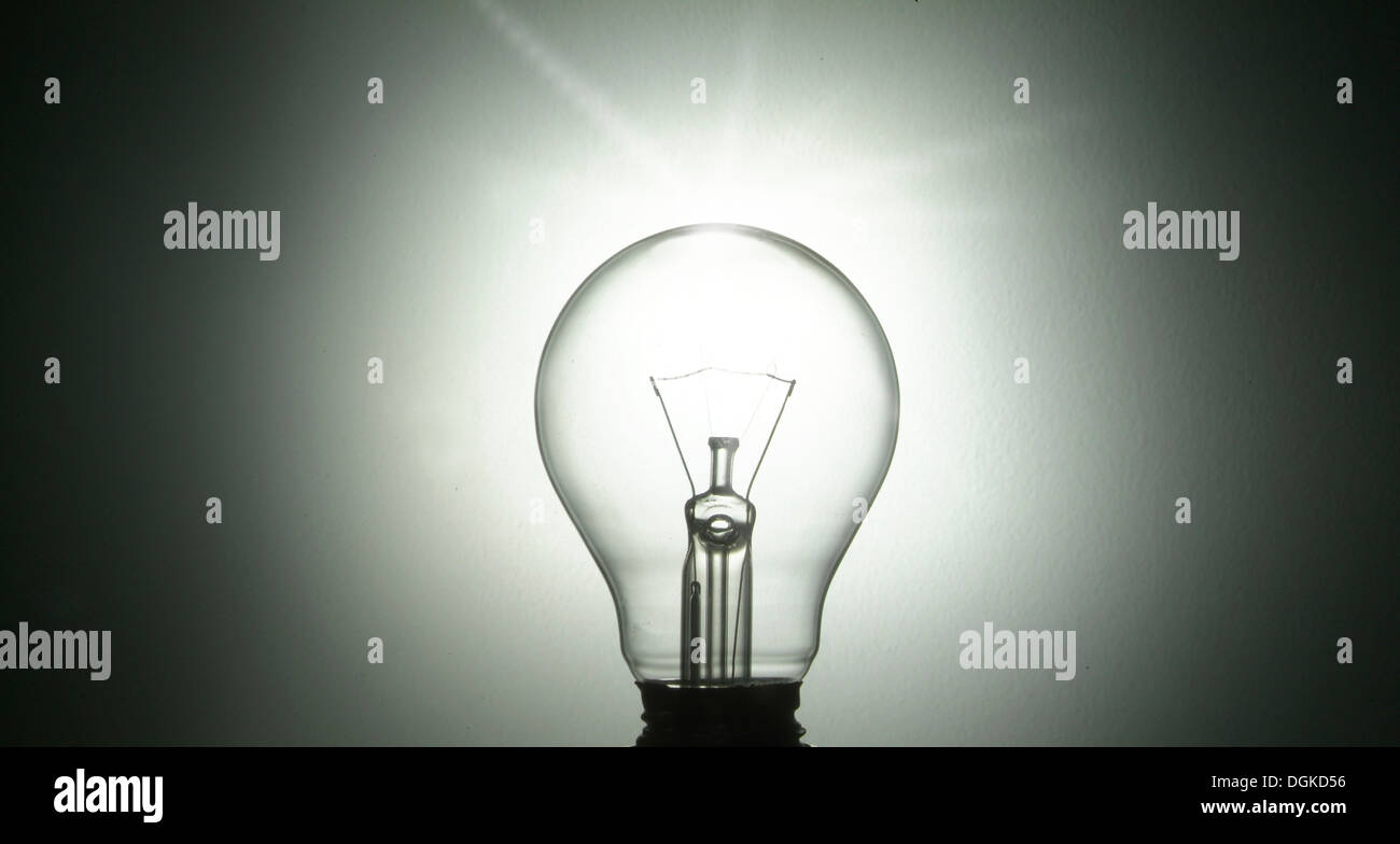 bulb on a neutral background Stock Photo - Alamy