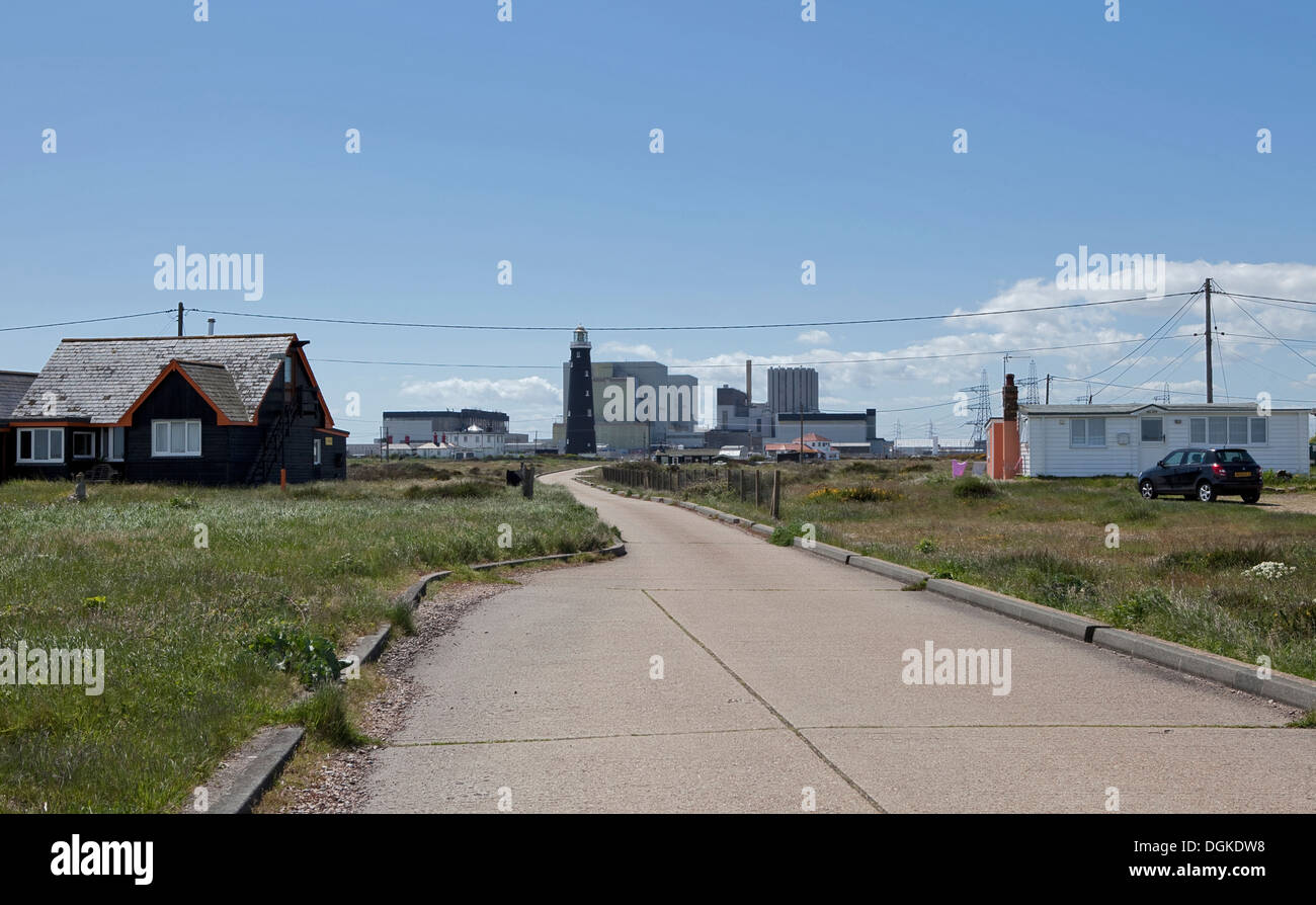 Dungeness Nuclear Power Station , WITH DWELLINGS ON THE ROAD AND ...