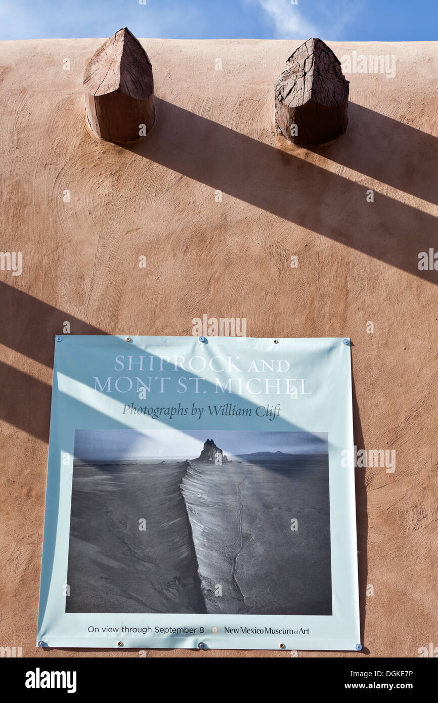 A William Clift exhibition poster at the New Mexico Museum of Art in ...