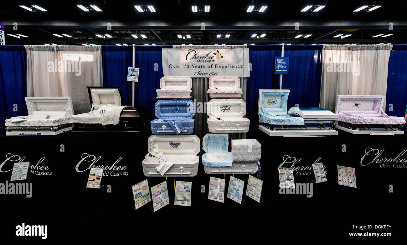 Austin, Texas, USA. 22nd Oct, 2013. Child Caskets from Cherokee are ...