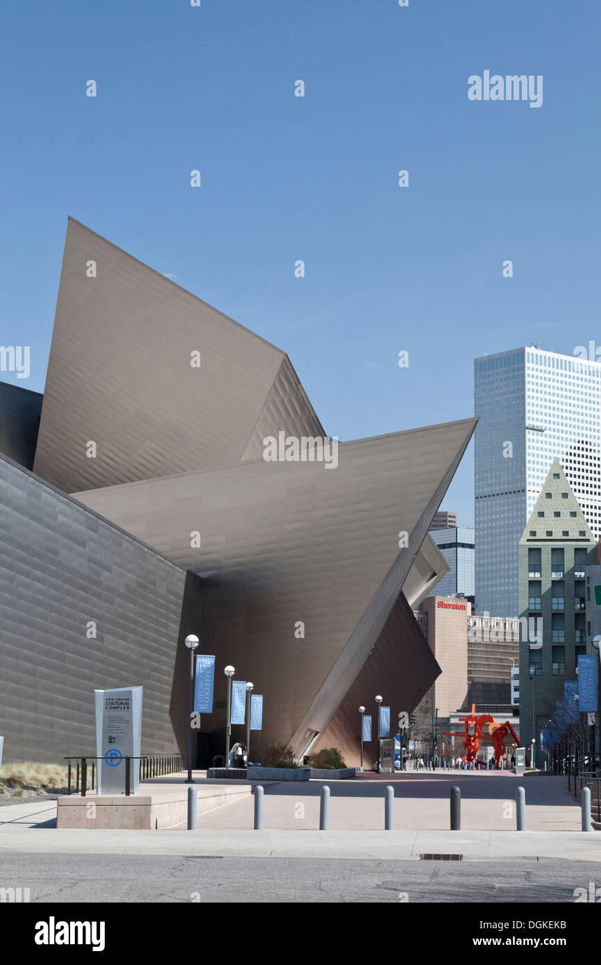 The Frederic C Hamilton Building at Denver Art Museum Stock Photo - Alamy