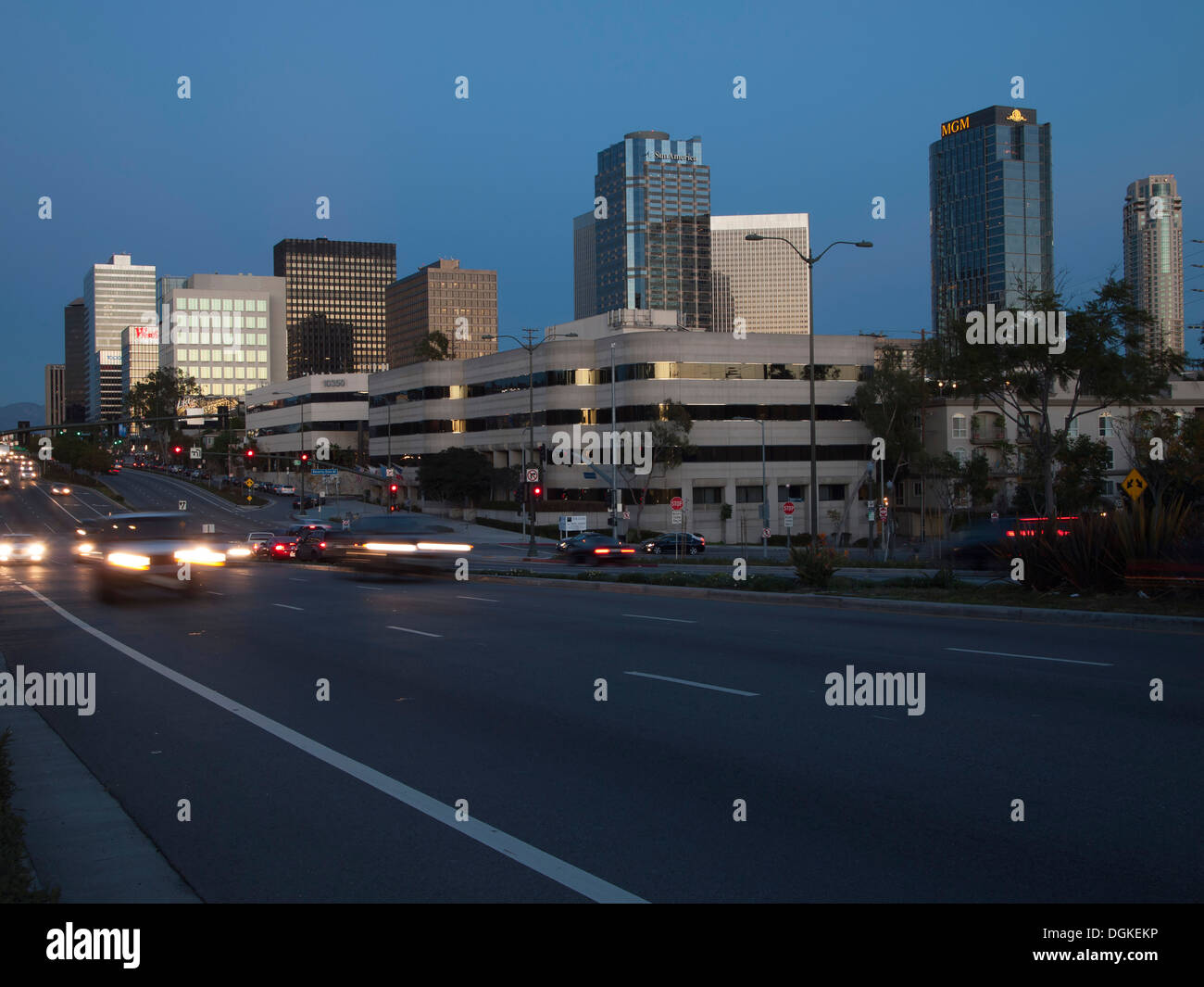Century City Night Views of the Skyline Stock Photo - Alamy